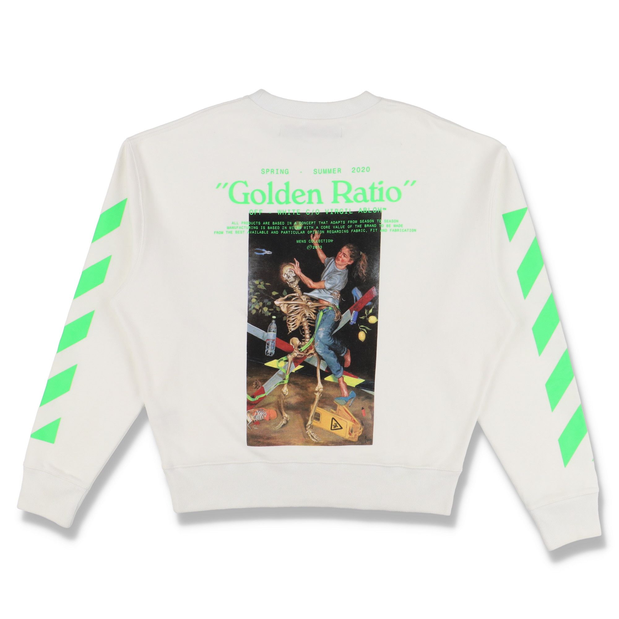 Off-White White Pascal Skeleton Painting Oversized Sweatshirt | Grailed