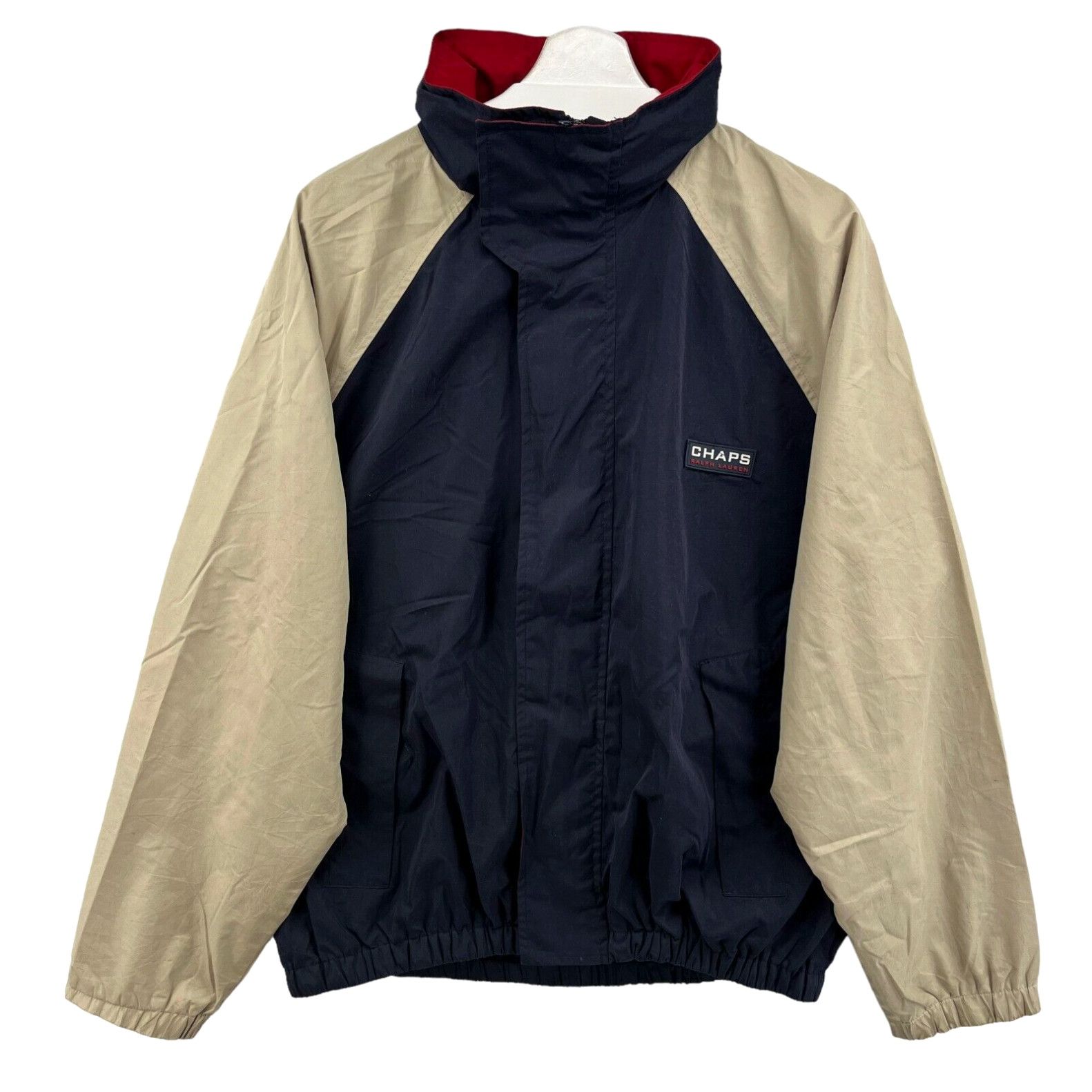 Chaps Vintage Chaps Ralph Lauren Windbreaker Jacket Mens Large Full Zip ...