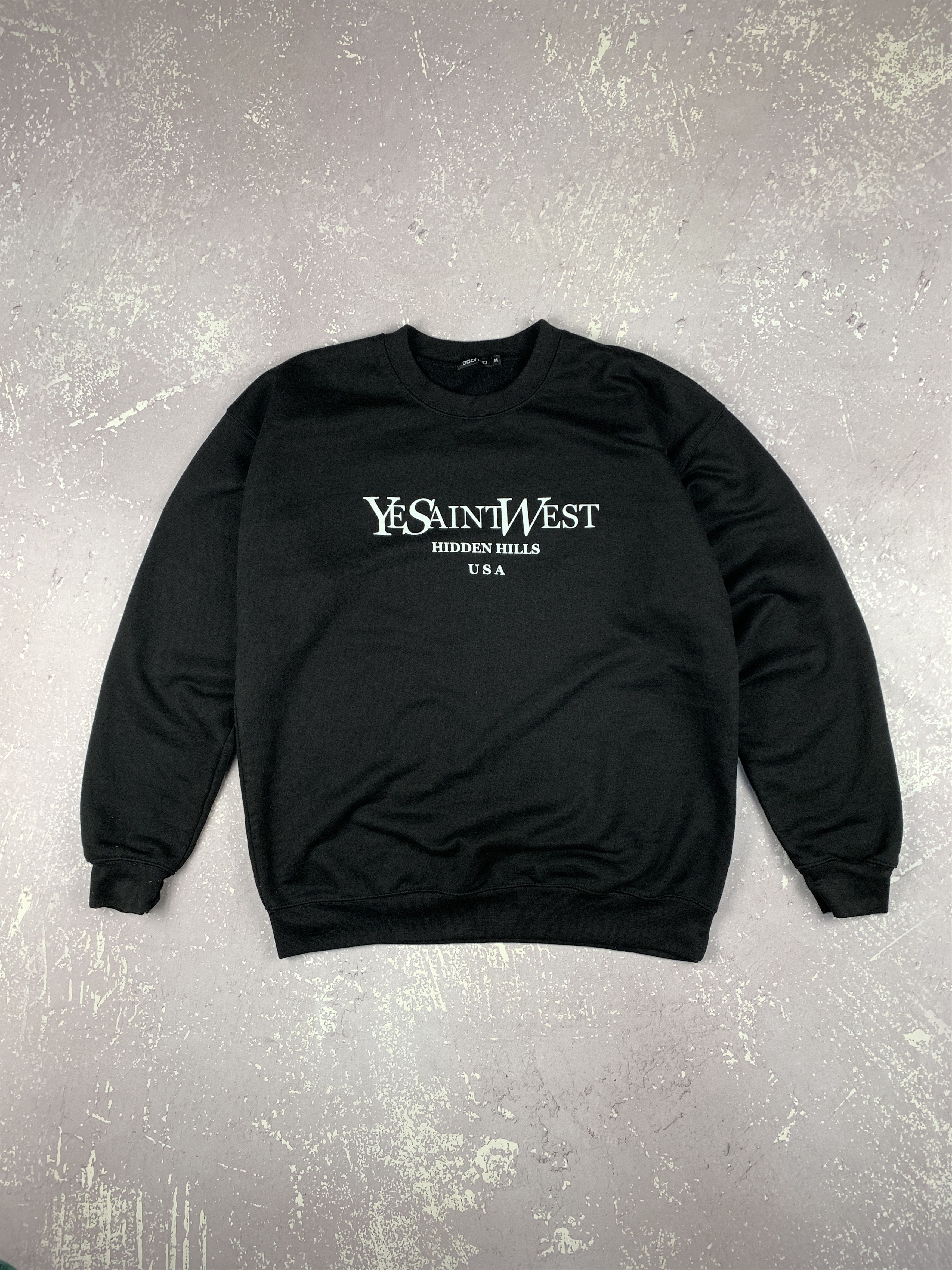 Kanye West × Rap Tees Kanye Ye Saint West Hidden Hills USA Black ...