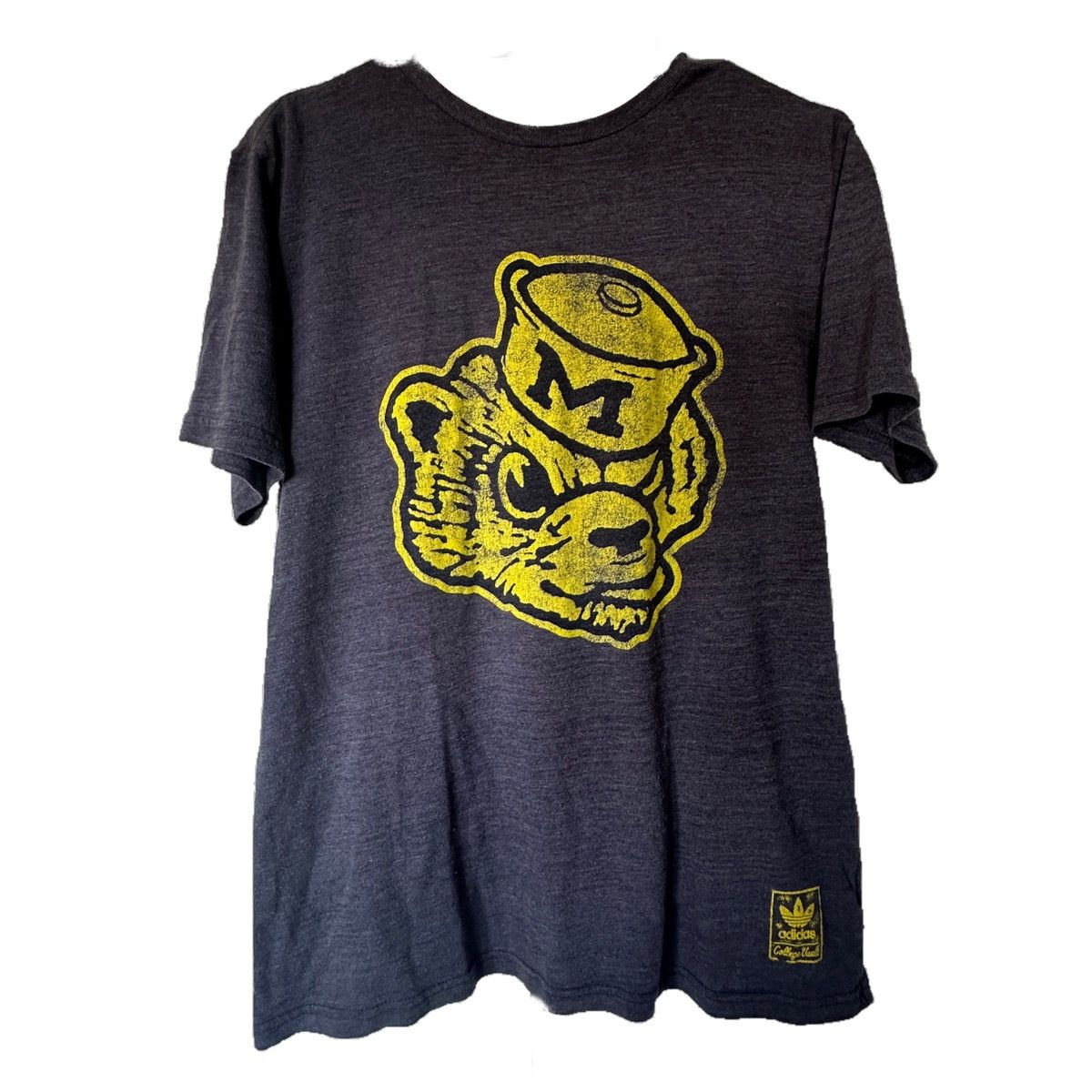 Adidas Adidas University of Michigan Biff the Wolverine Blue Shirt ...