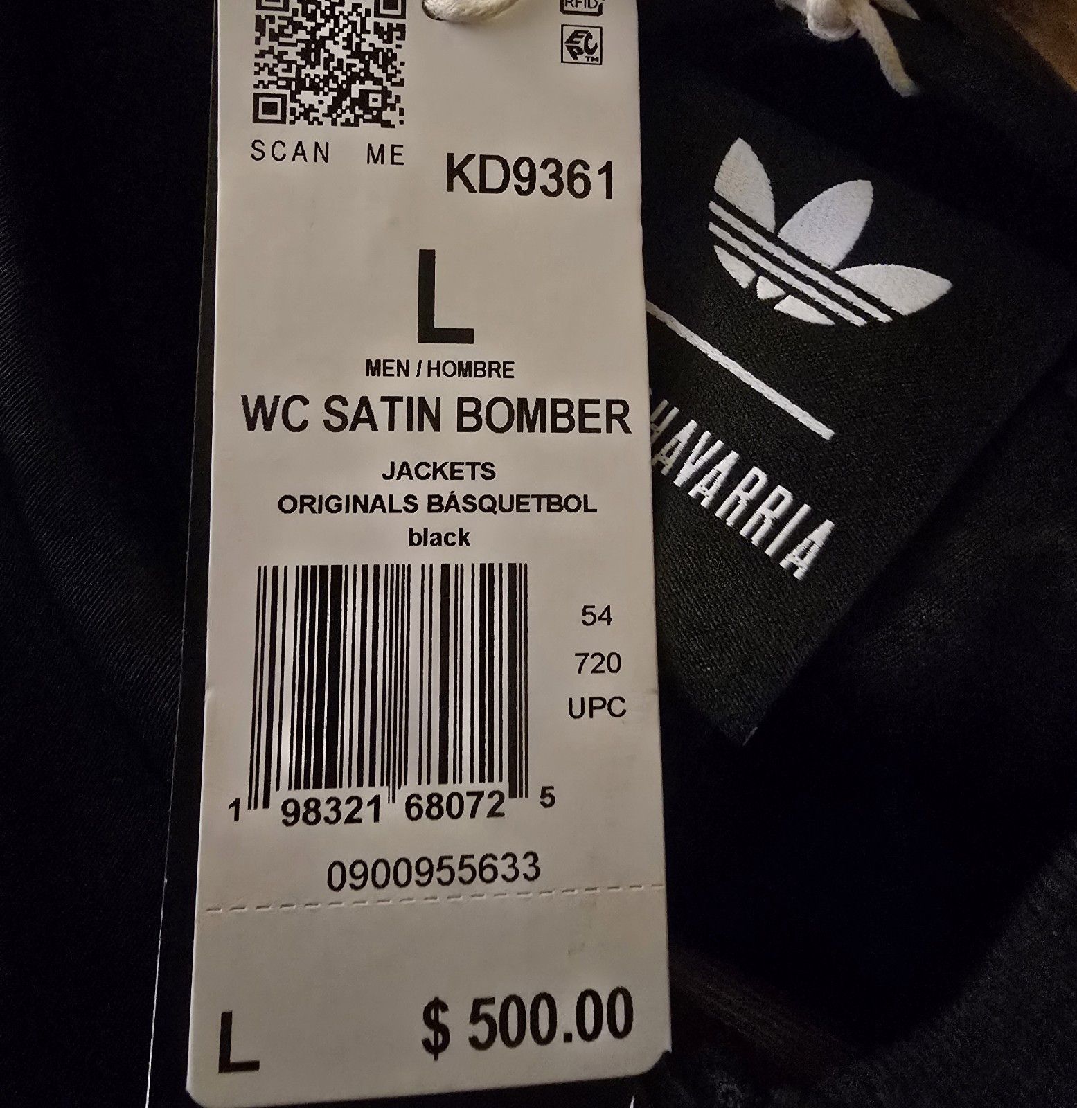 Adidas × Willy Chavarria Willy Chavarria x Adidas Satin Bomber Jacket ...