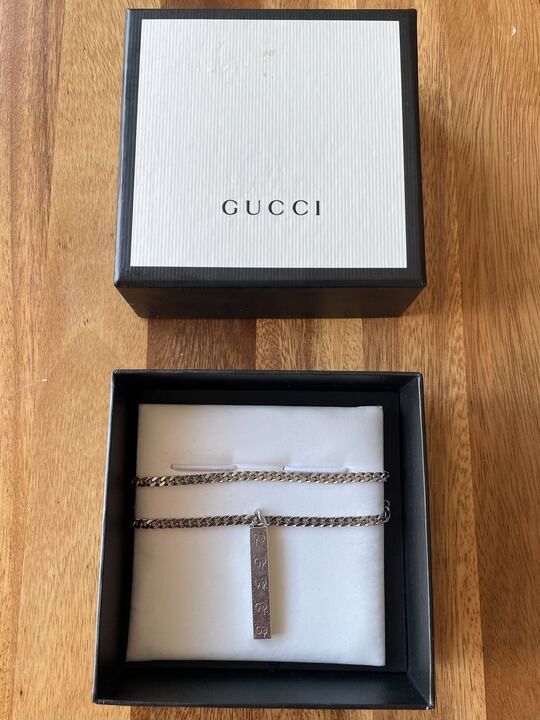 Gucci Sterling Silver Gucci Ghost Pendant Necklace | Grailed