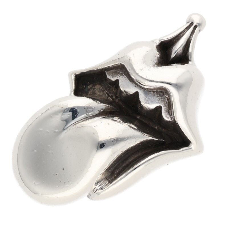 Chrome Hearts Chrome Hearts Lips Tongue Charm Silver Necklace | Grailed