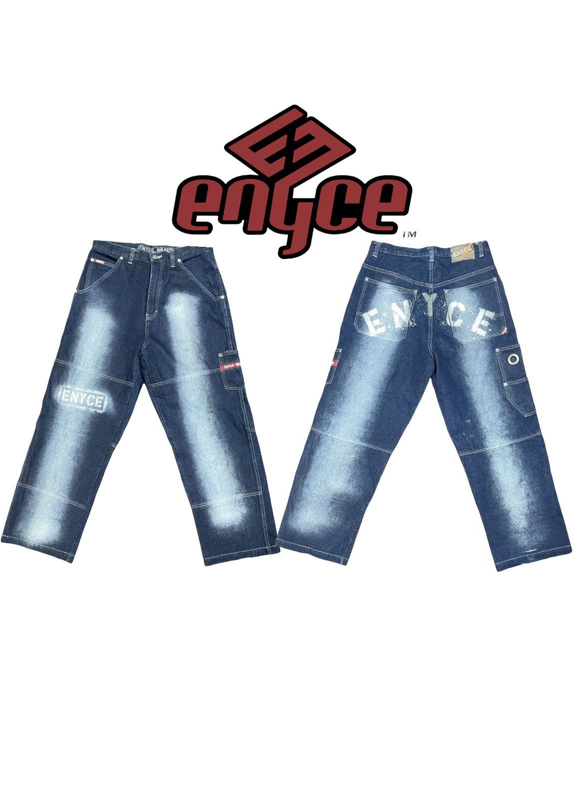 Enyce × Le Grande Bleu (L.G.B.) Baggy🔥Enyce Brand Hip Hop Rap Painter ...
