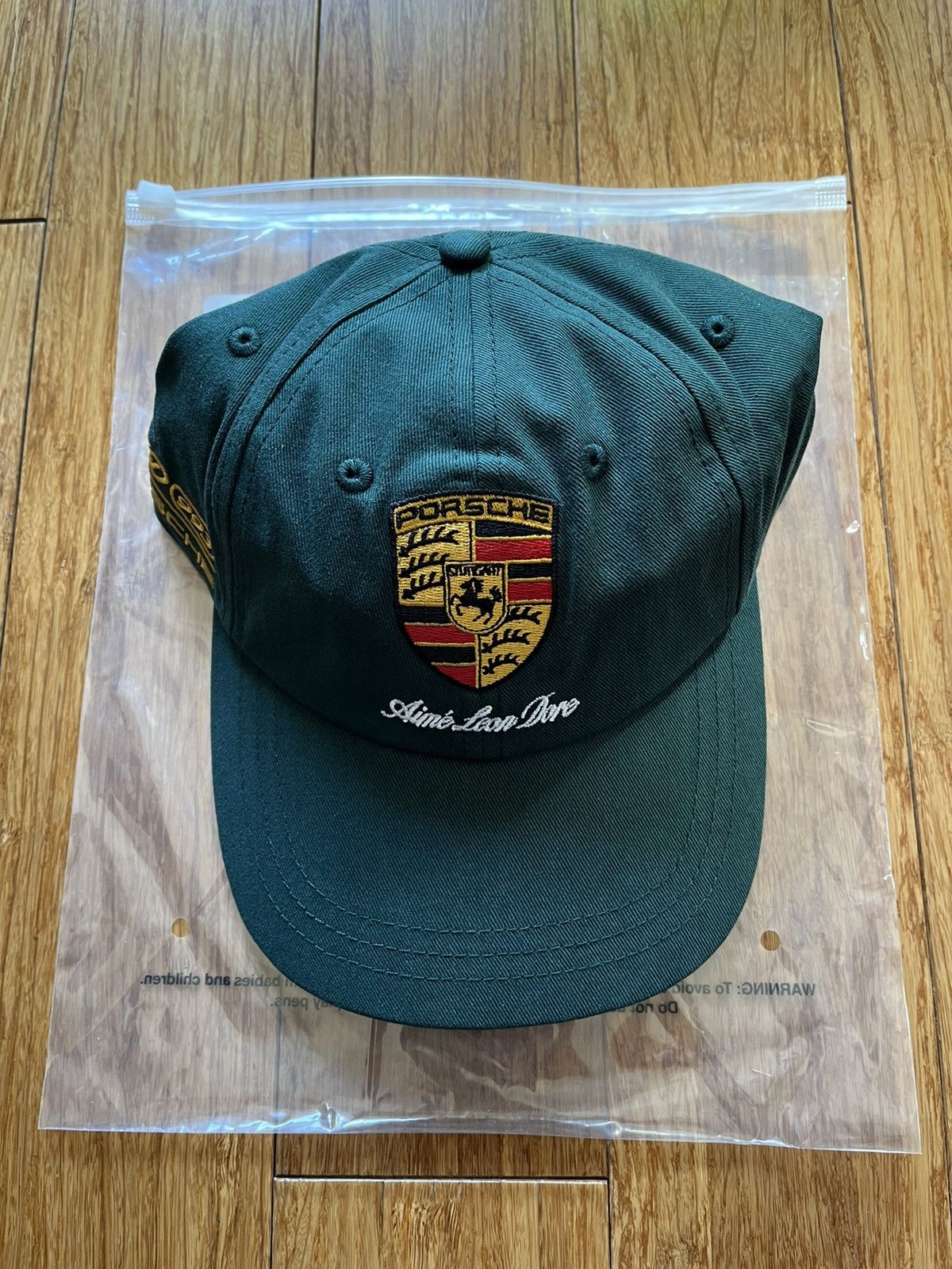 Aime Leon Dore × Porsche Design Green ALD / Porsche 993 Turbo Logo Hat ...