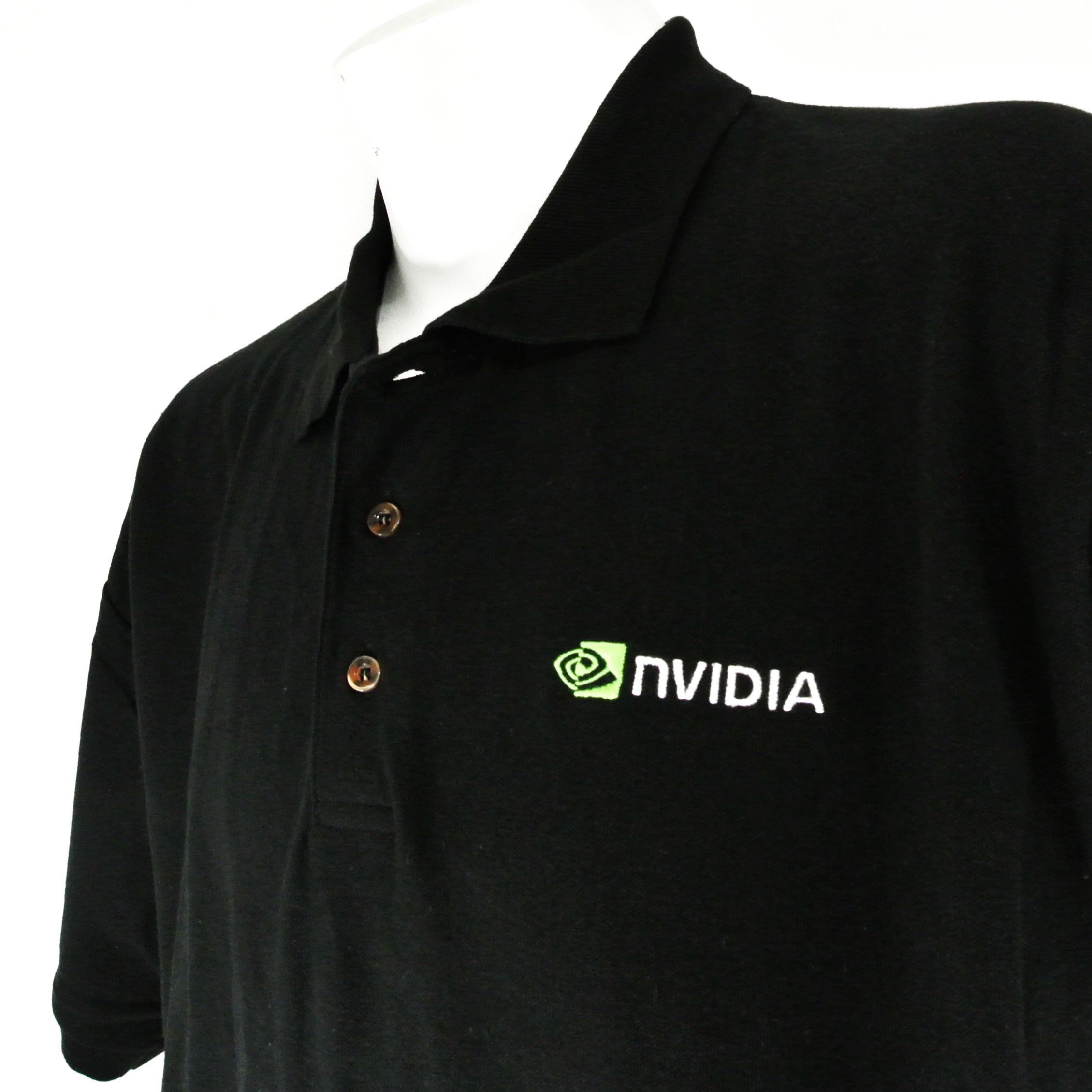 Mando NVIDIA Tech Employee Uniform Black Polo Shirt | Grailed
