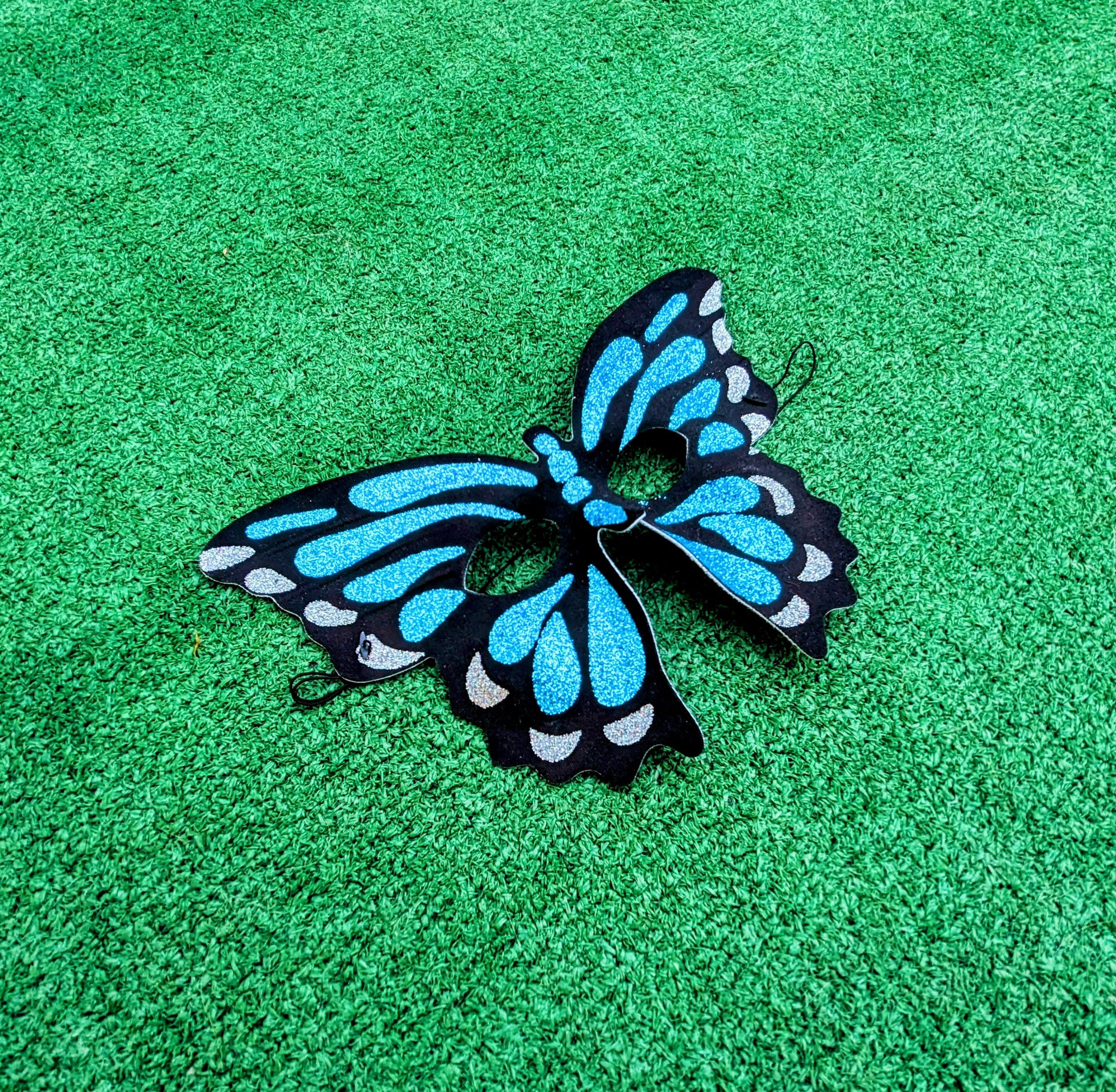 Custom Glitter Monarch Butterfly Mask Mardi Gras Costume Masquerade ...