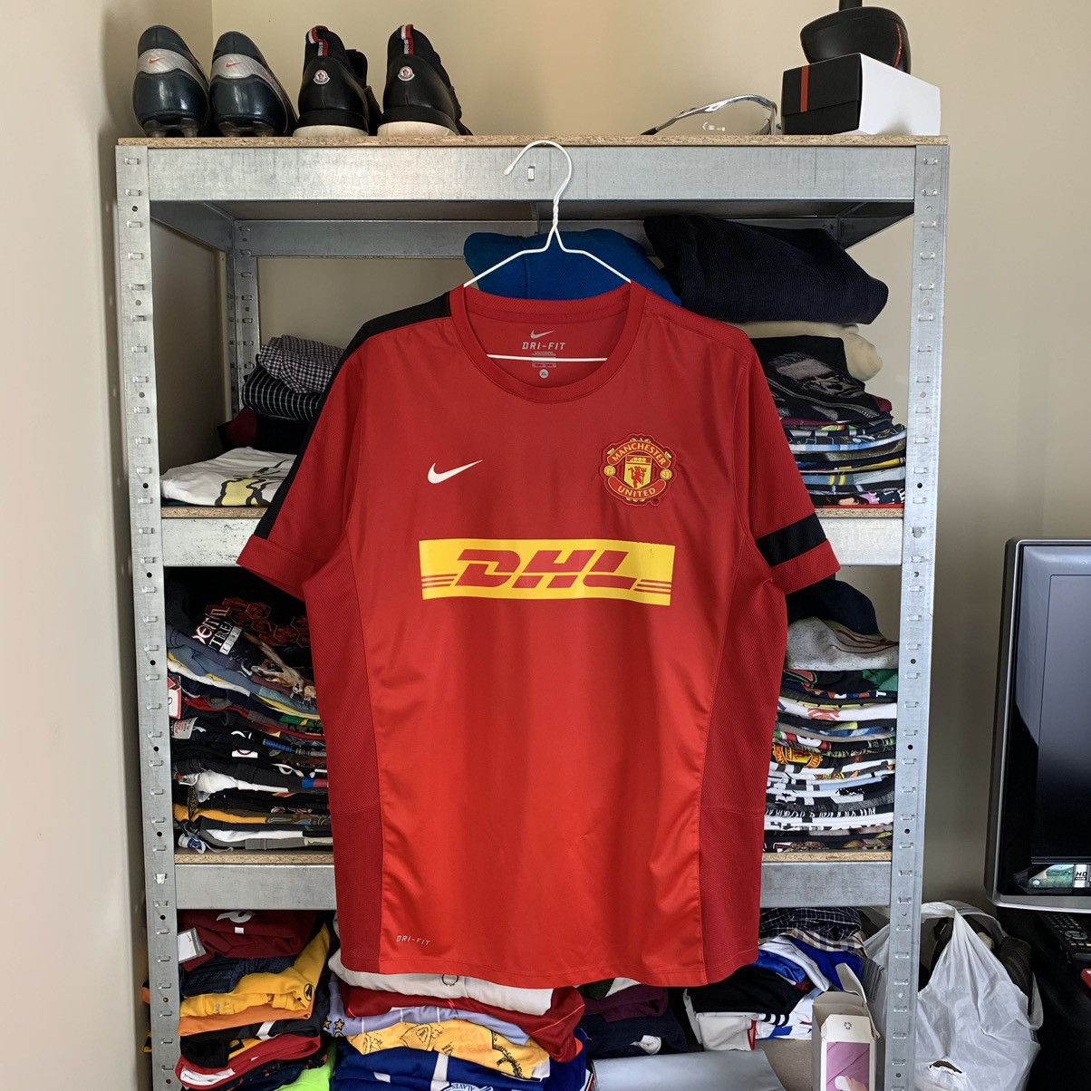 Nike Rare! Manchester United Nike Soccer Jersey Shirt DHL | Grailed