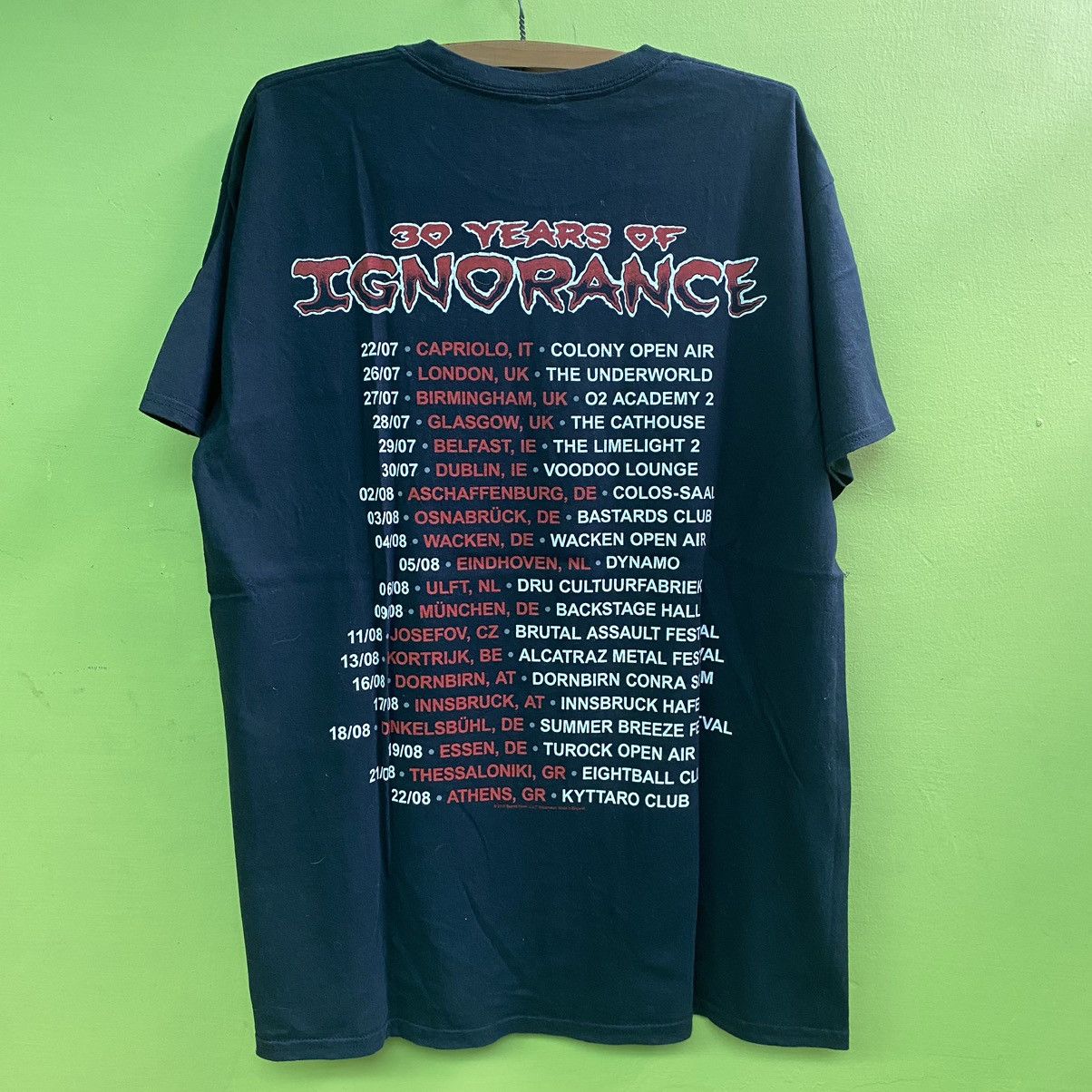 Band Tees Sacred Reich 30 Years Of Ignorance Tee | Grailed