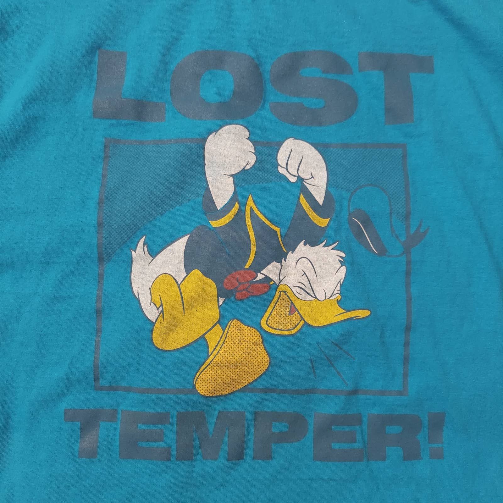 Disney Disney Shirt Mens XL Donald Duck Lost Temper Short Sleeve | Grailed