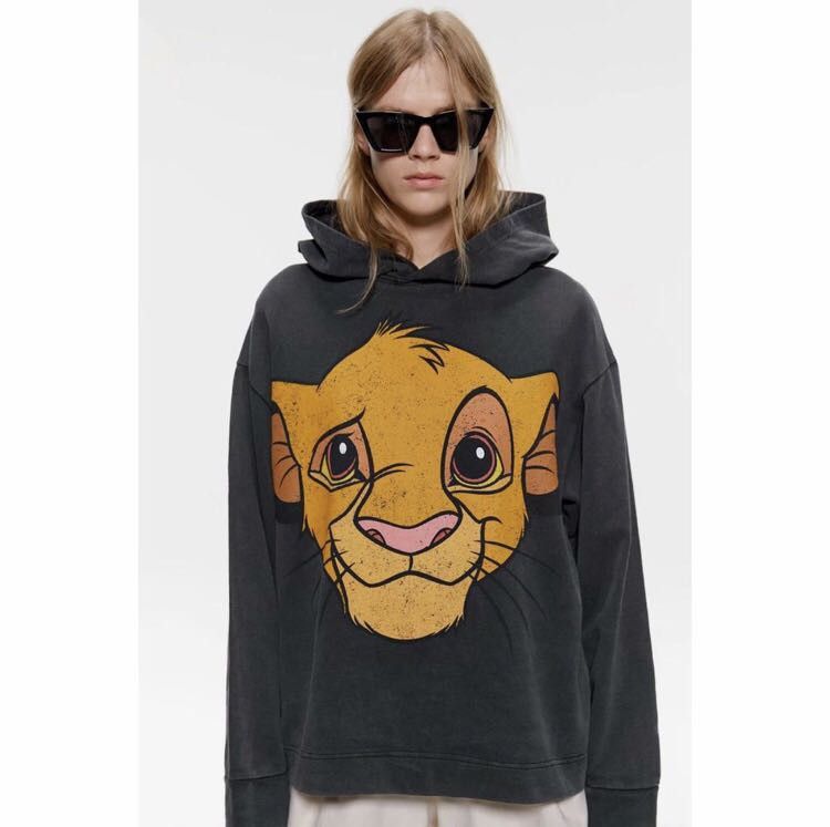 Zara Zara x Lion King Simba Oversized Sunfaded Hoodie | Grailed
