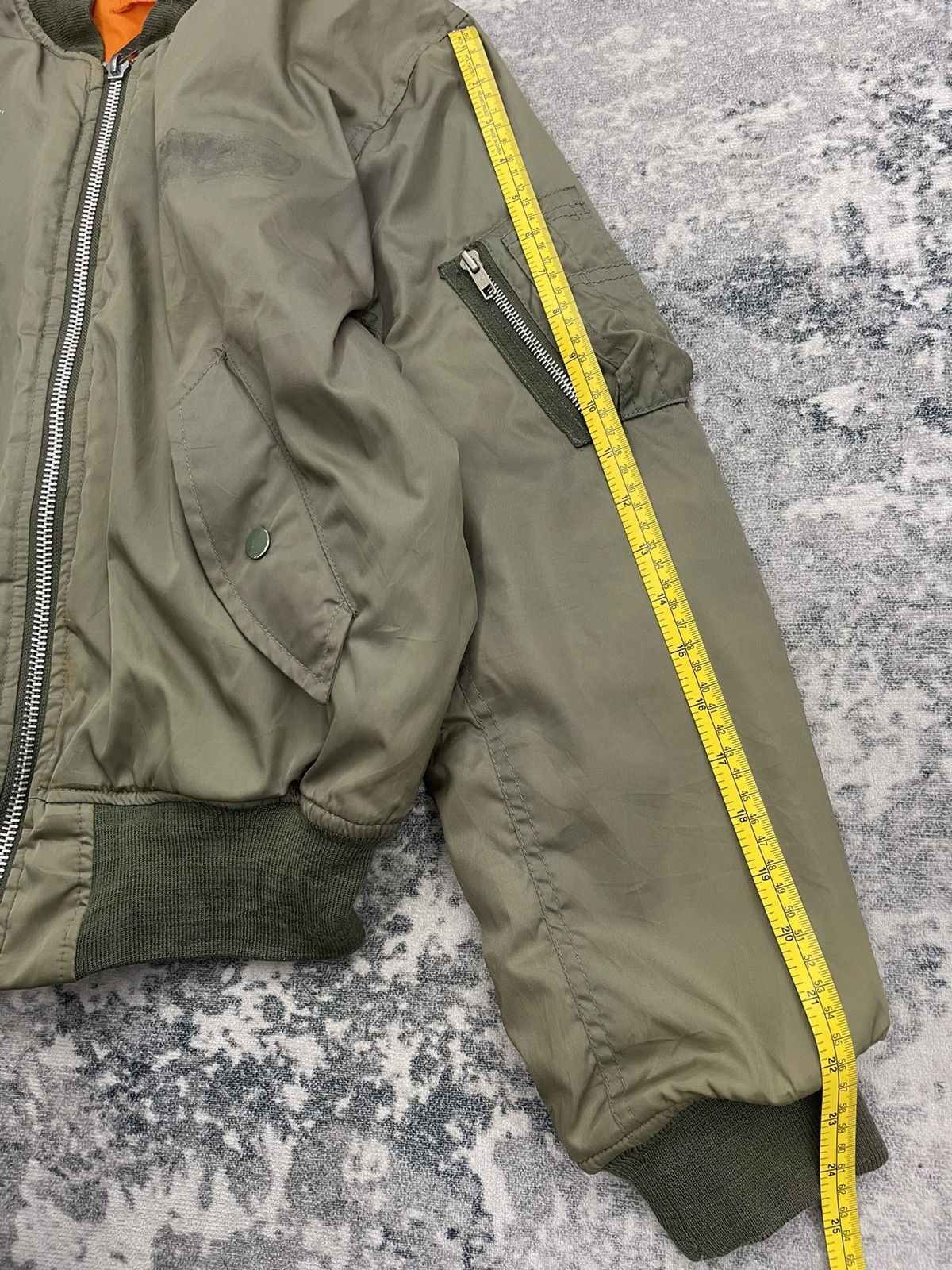 Alpha Industries × Usaf × Vintage VINTAGE ALPHA INDUSTRIES USAF MILITARY MA-1 BOMBER JACKET ...