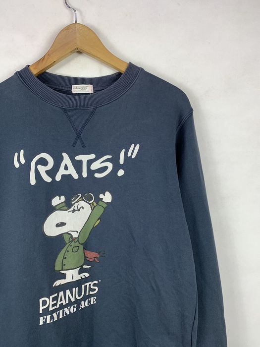 Peanuts Rare! Snoopy Peanuts Military Flying Ace Sweatshirt | Grailed
