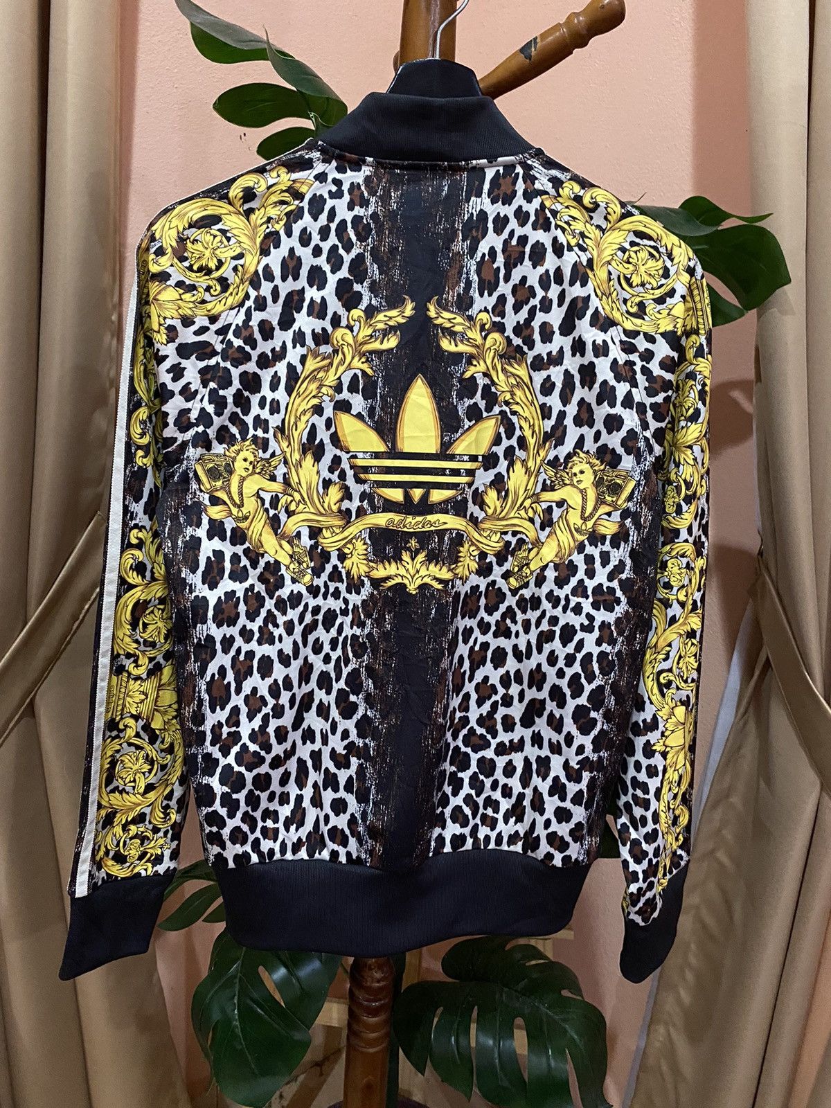 Adidas × Jeremy Scott Adidas Jeremy Scott Leopard Print Baroque Jacket ...
