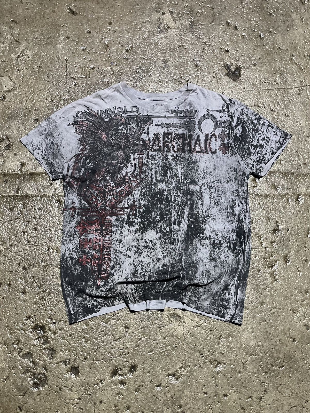 Affliction × Tapout × Vintage Crazy Y2K Affliction Style Skull Pop Punk ...