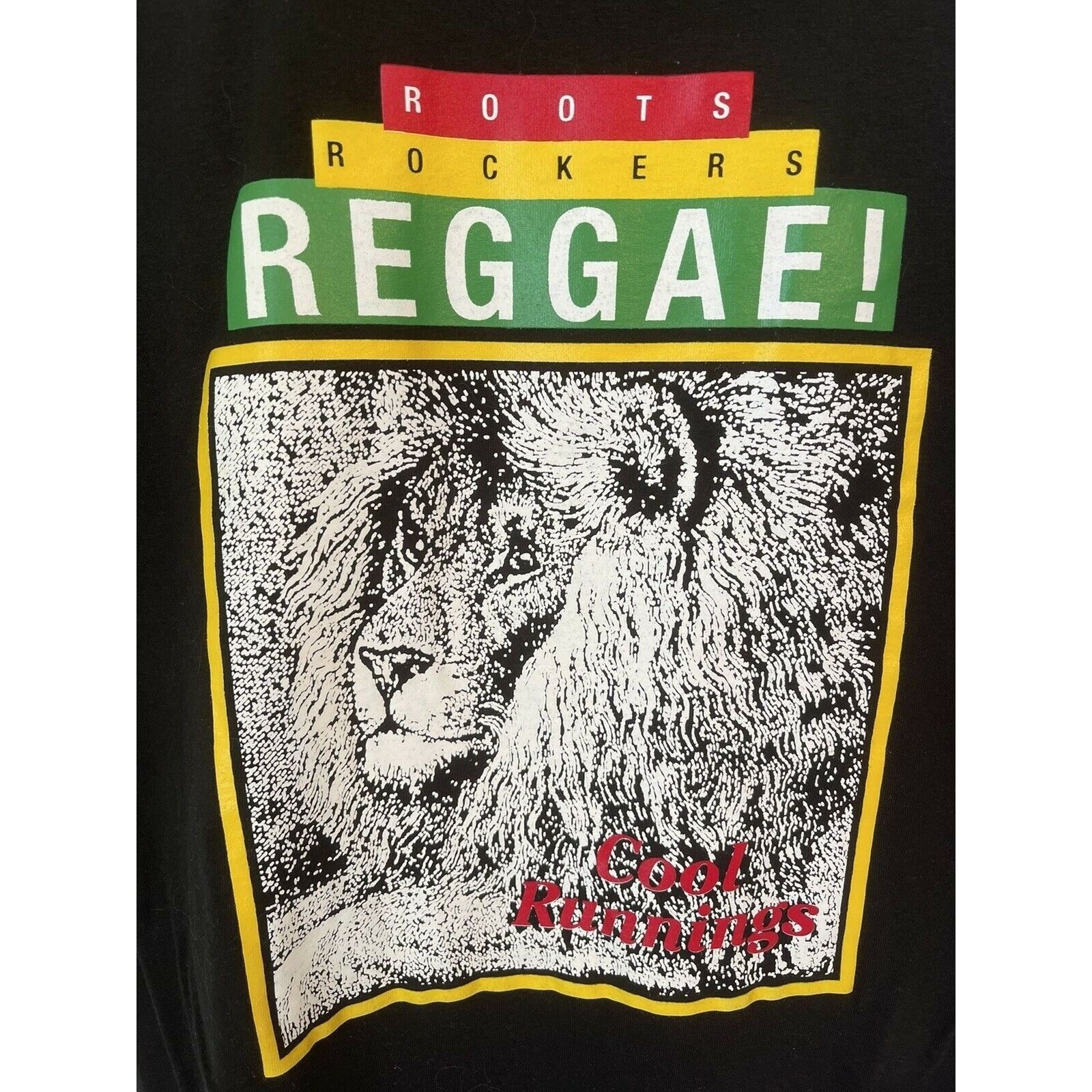 Other Reggae T Shirt Roots Rockers Reggae Cool Runnings Lion Adult ...