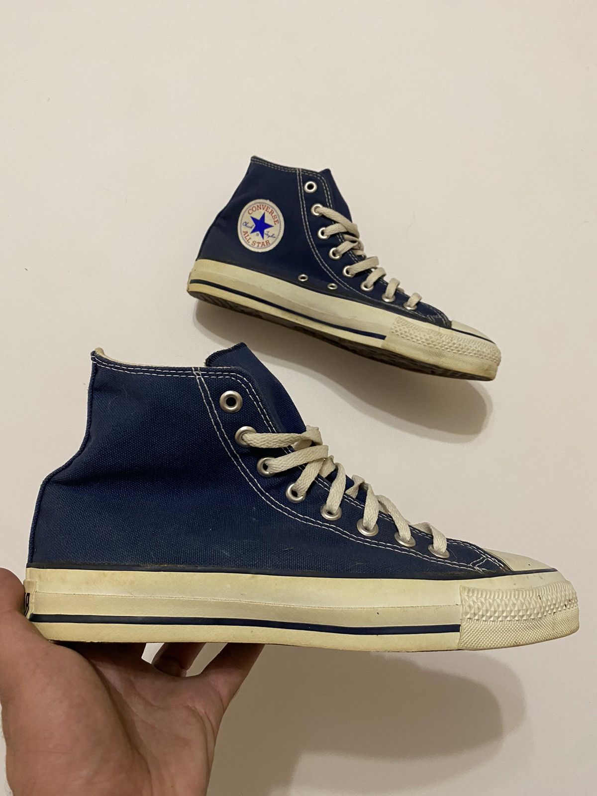 Converse × Vintage 90s Converse vntg hi top sneaker made in usa | Grailed