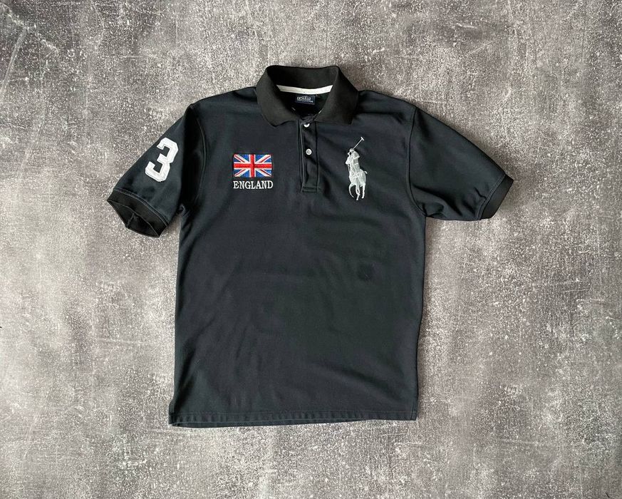 Ralph Lauren Vintage Polo Ralph Lauren ENGLAND #3 Big Embroidered Logo ...