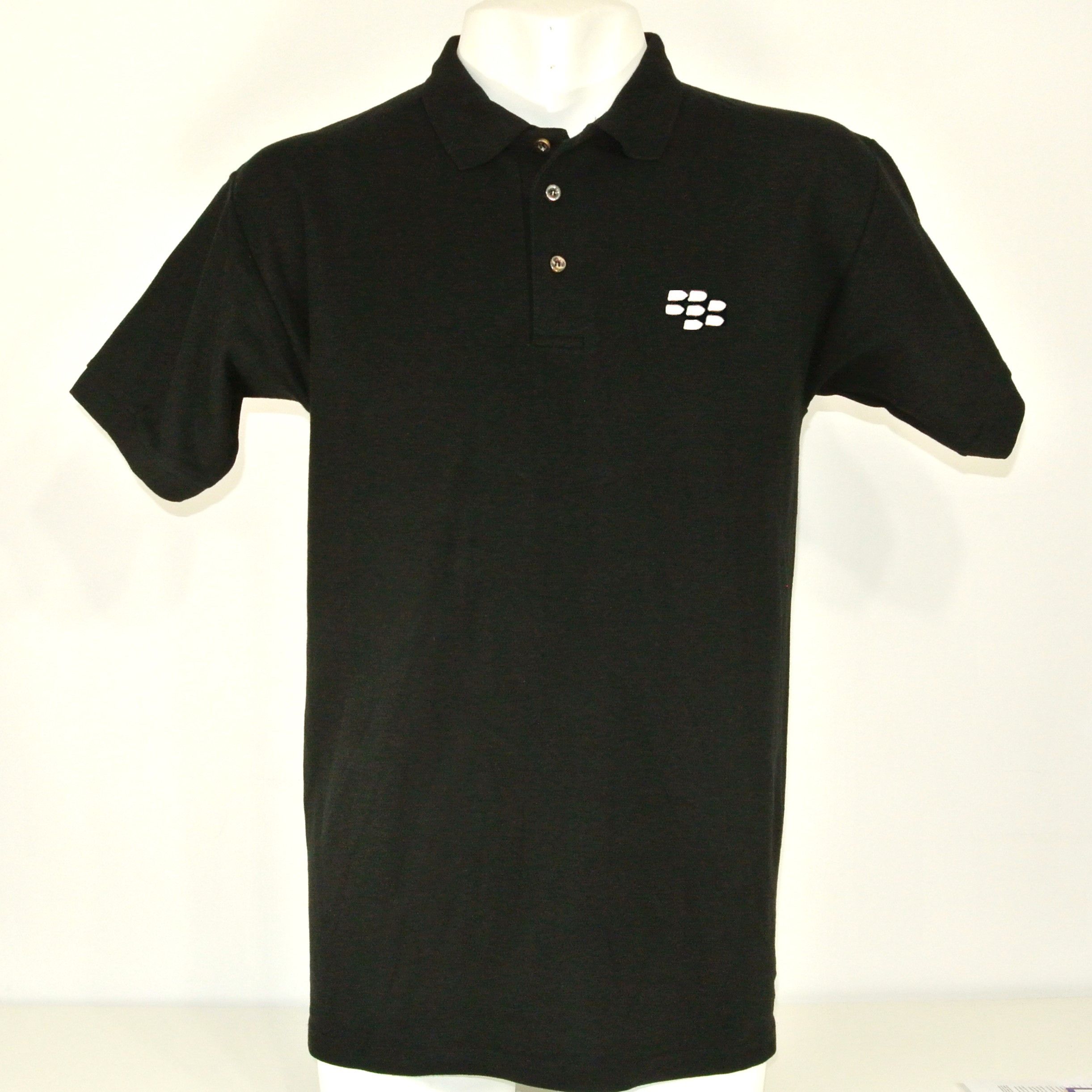 Mando BLACKBERRY BBM Vintage Employee Uniform Black Polo Shirt | Grailed