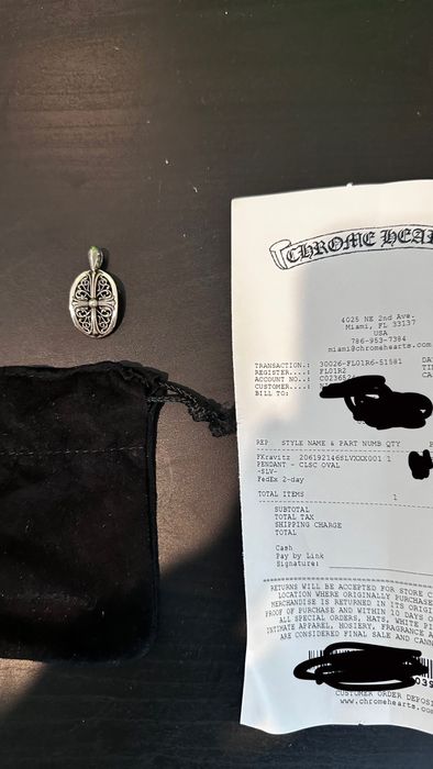 Chrome Hearts Chrome Hearts Classic Oval Cross Pendant | Grailed