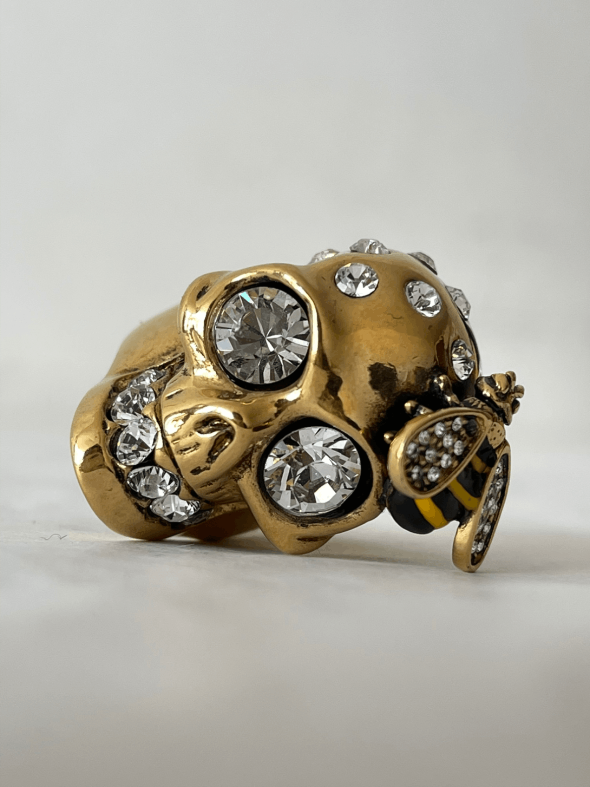 Alexander McQueen Alexander McQueen Ice Bee Skull Ring | Grailed