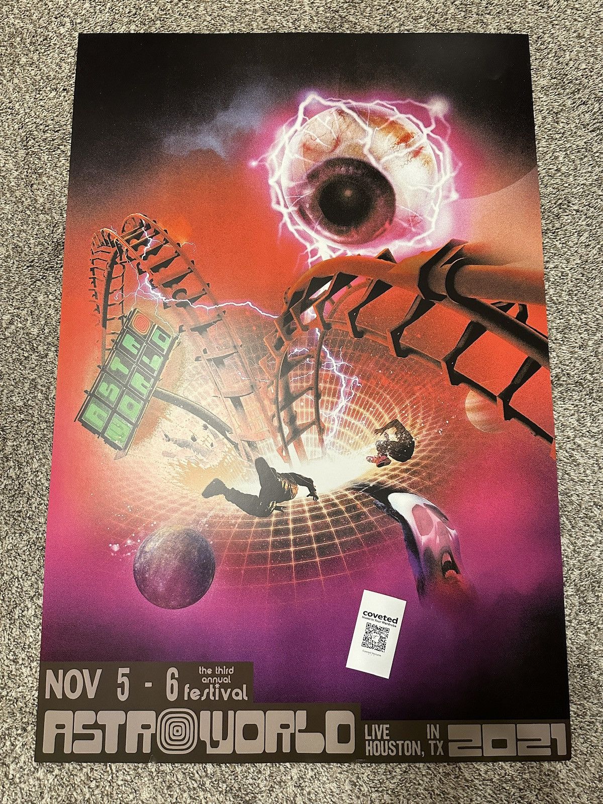 Travis Scott UNRELEASED Cactus Jack Travis Scott Astroworld Poster ...