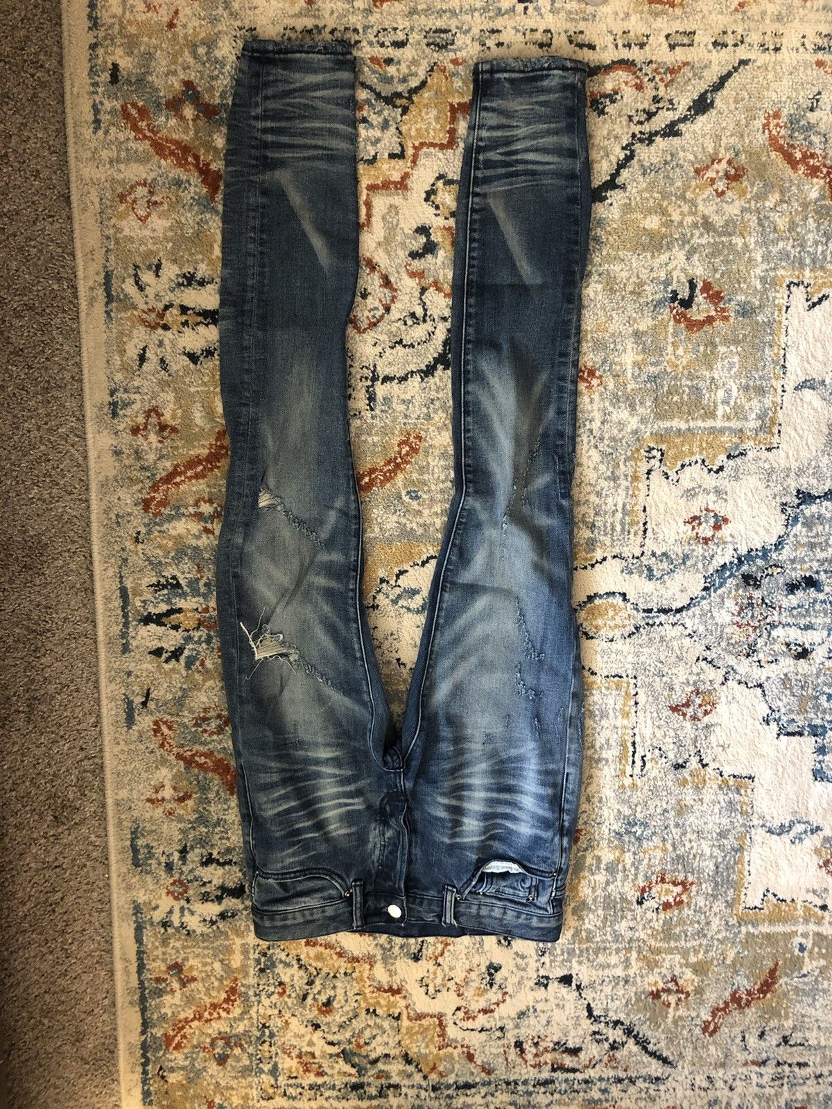MNML MNML Ripped Denim Jeans | Grailed