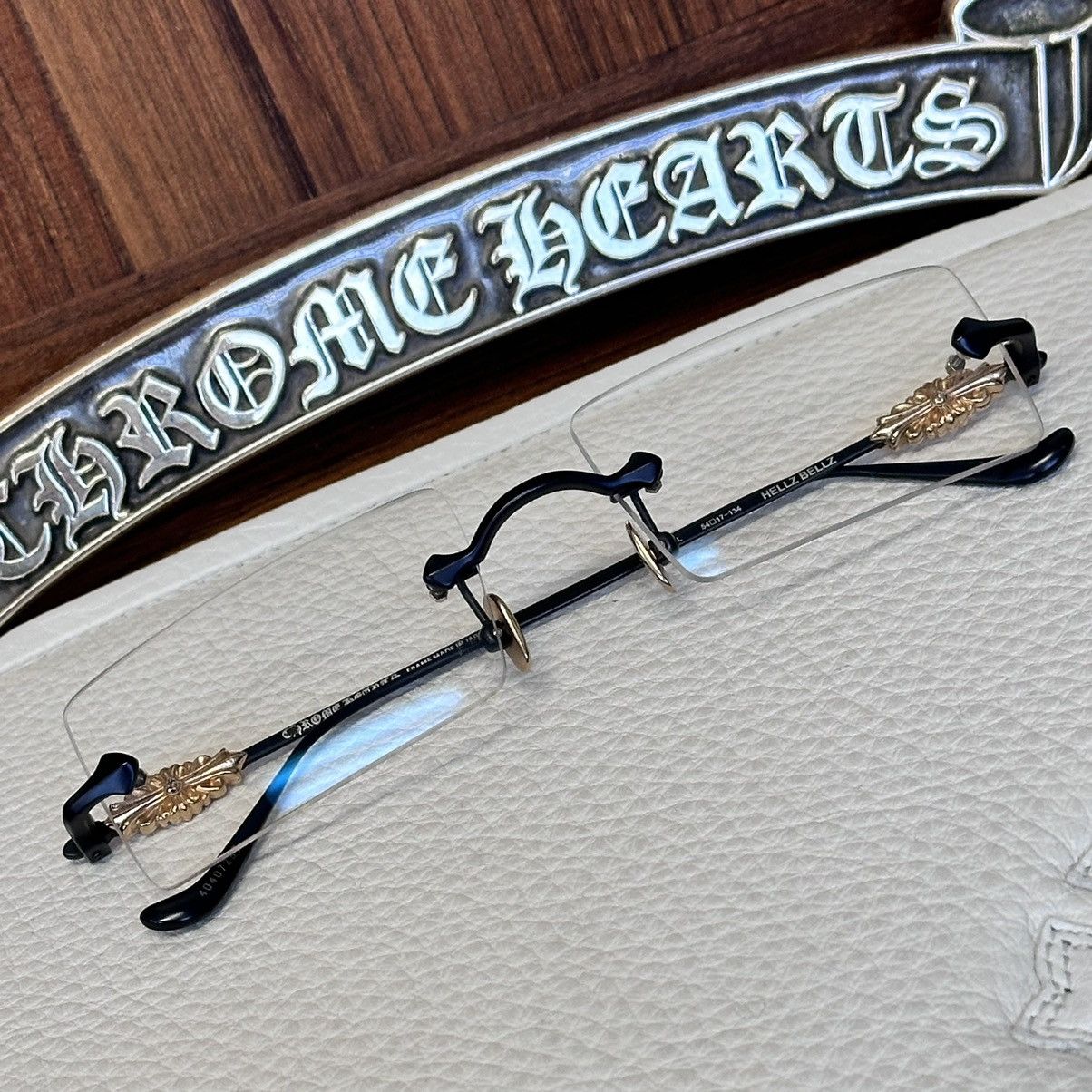 Chrome Hearts Chrome Hearts Hellz Bellz Glasses | Grailed