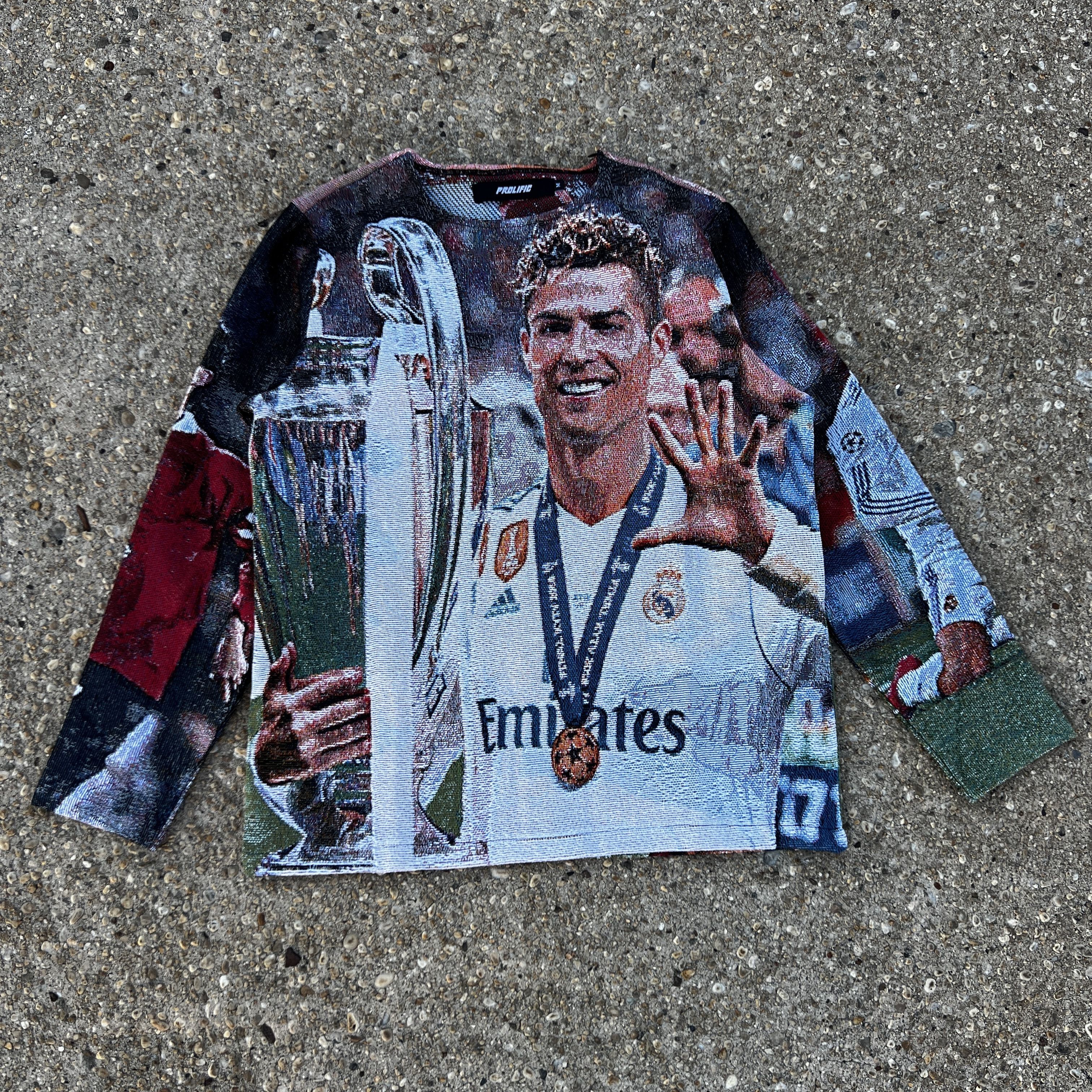 Prolific Cristiano Ronaldo Cr7 Tapestry Sweater | Grailed