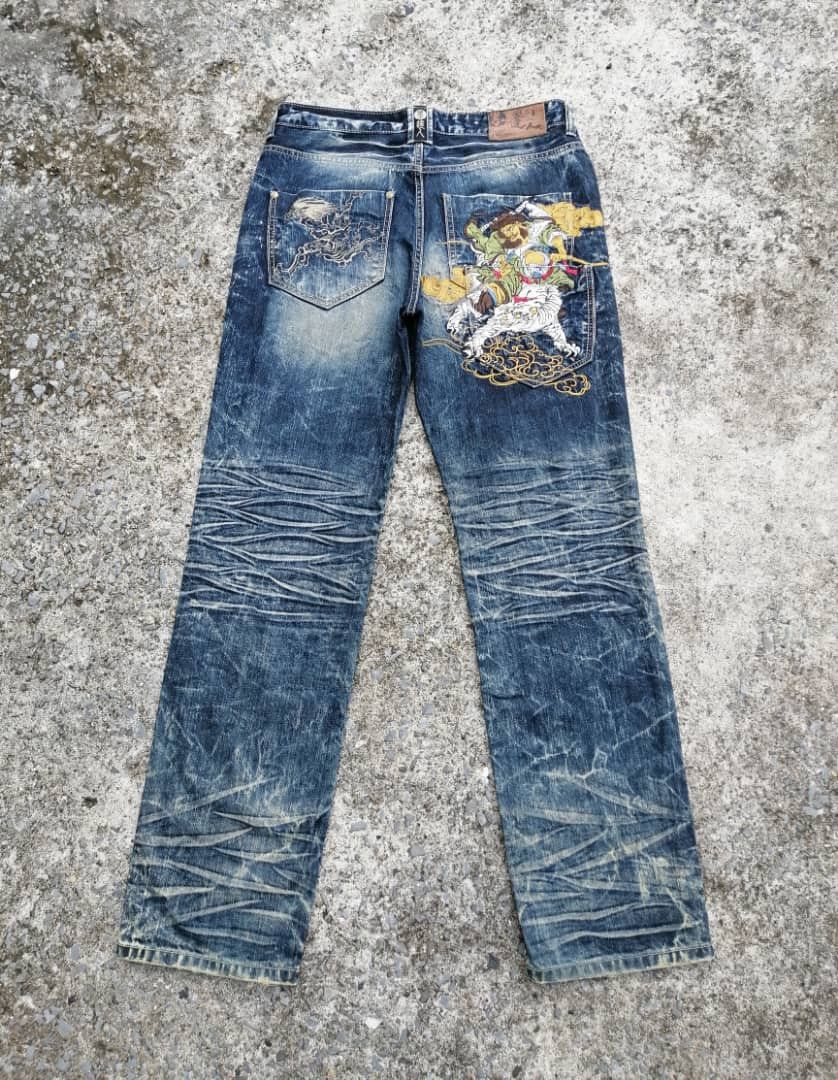 Japanese Brand Big Train Takahashi Nice Design Embroidered Denim Jeans ...