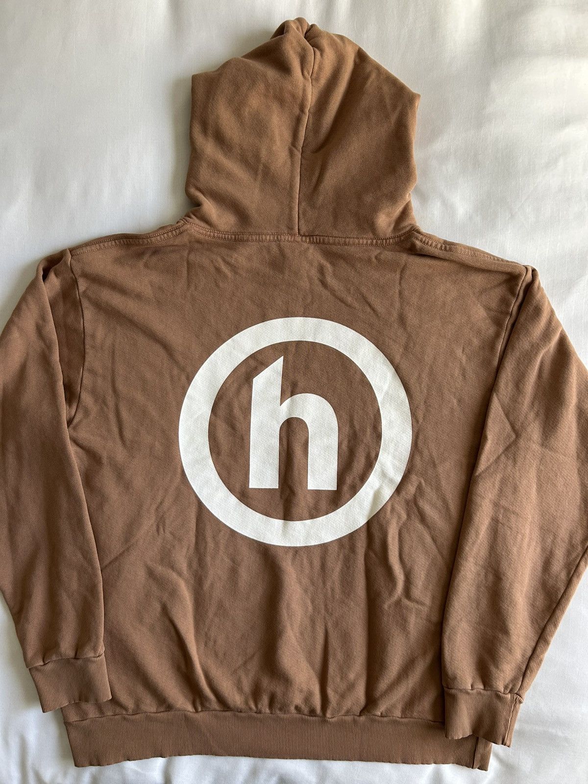 HIDDEN Hidden NY Logo Double Sided Sweatshirt Hoodie USA Brown | Grailed