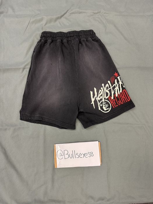 HELLSTAR Hellstar Studios Noise Vintage Black Sweat Shorts | Grailed