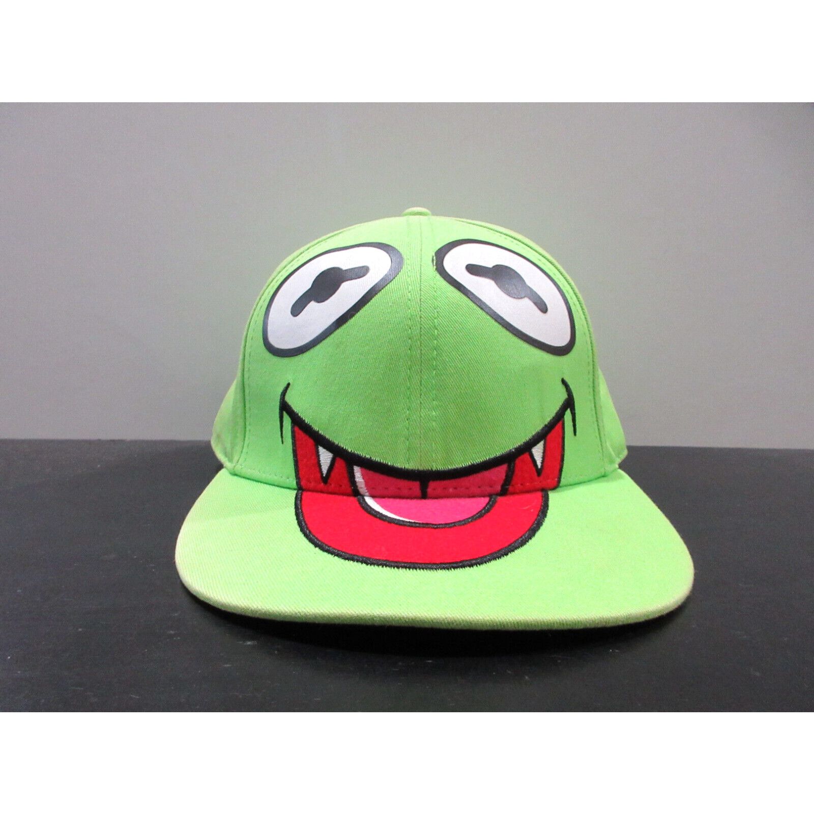 Logo 7 Kermit The Frog Hat Cap Snap Back Green Red The Muppets Big Logo ...