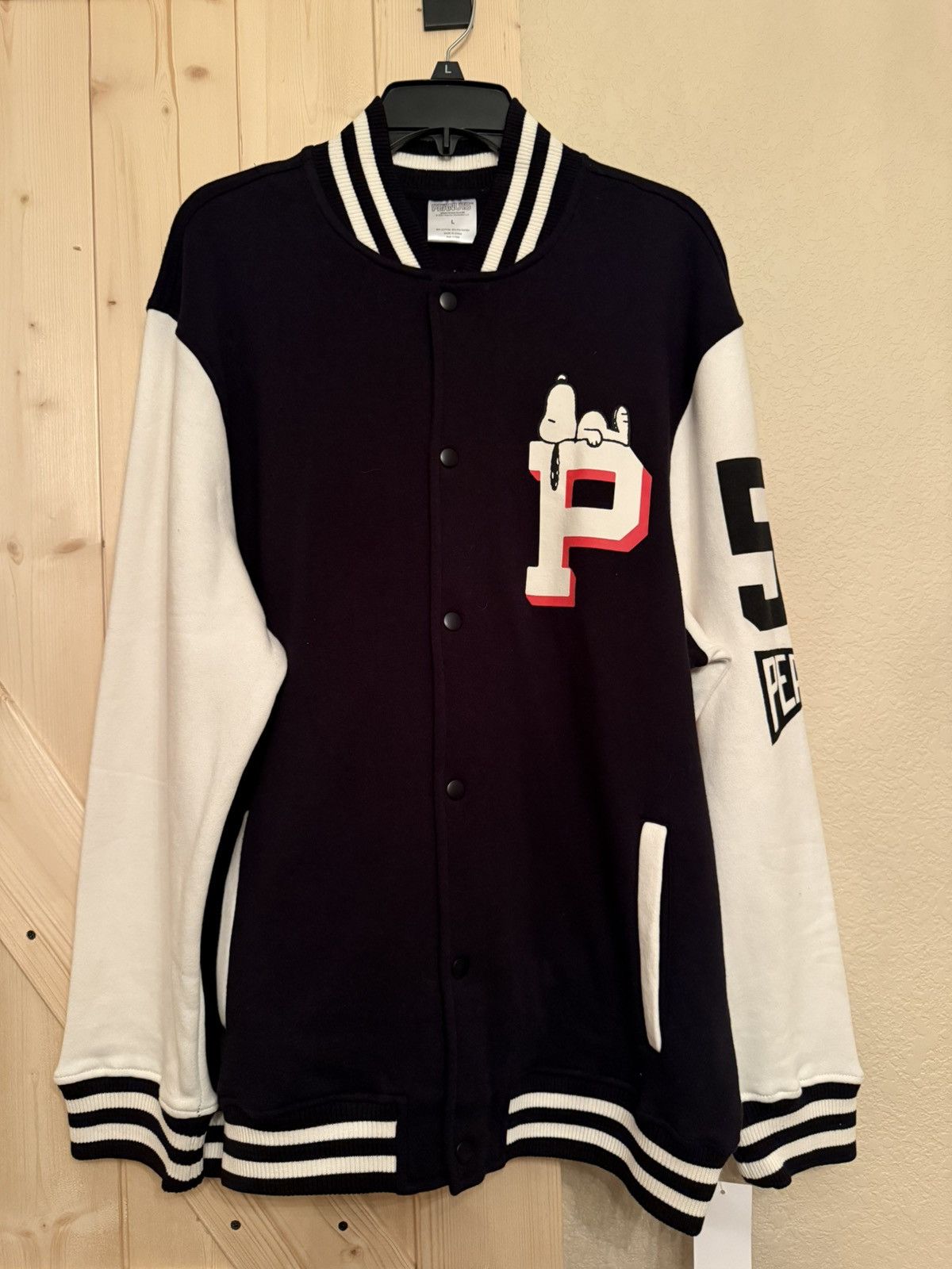 Peanuts Peanuts Snoopy varsity jacket | Grailed