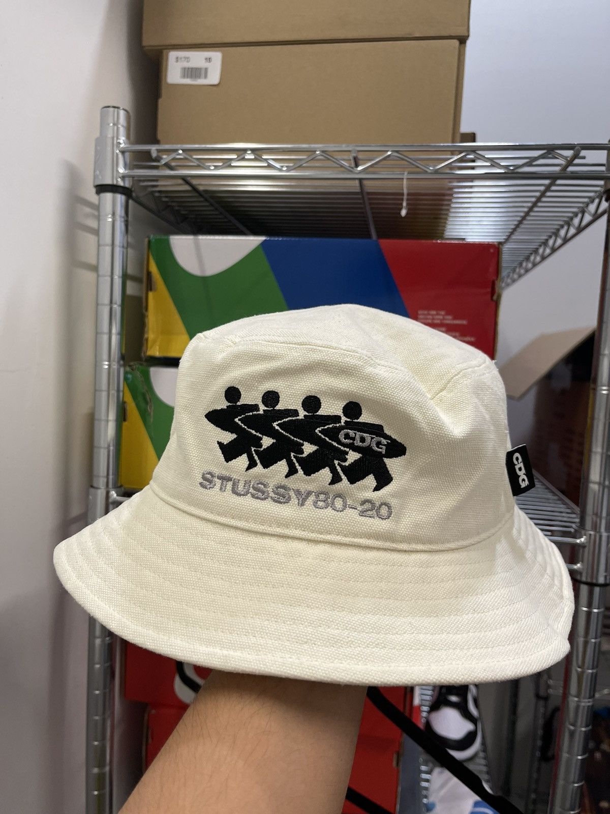 CDG × Stussy Stussy X CDG bucket hat | Grailed