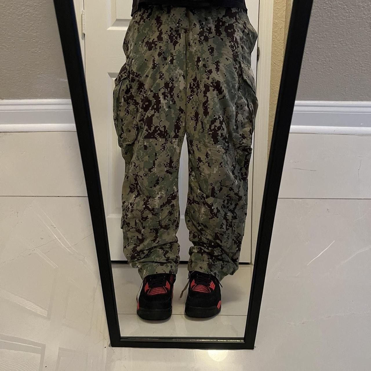 Us Air Force Vintage Y2K Baggy Military US Navy Camo Skater Cargo Pants ...