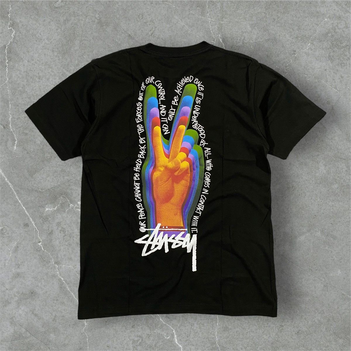 Stussy Stussy ️Peace Sign Tee Medium | Grailed