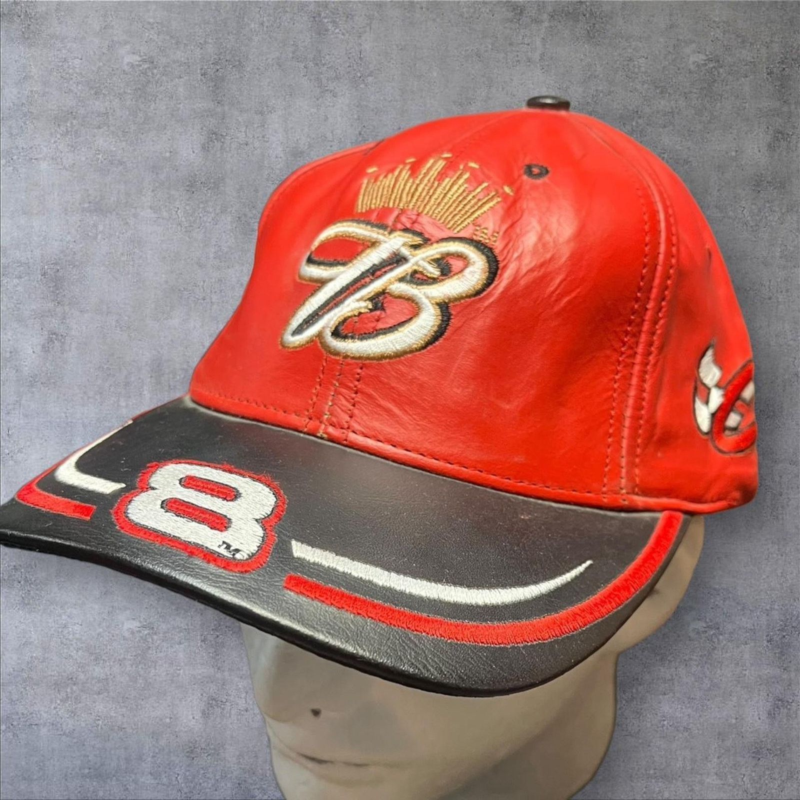 Chase Authentics Vintage chase authentics nascar leather hat red | Grailed