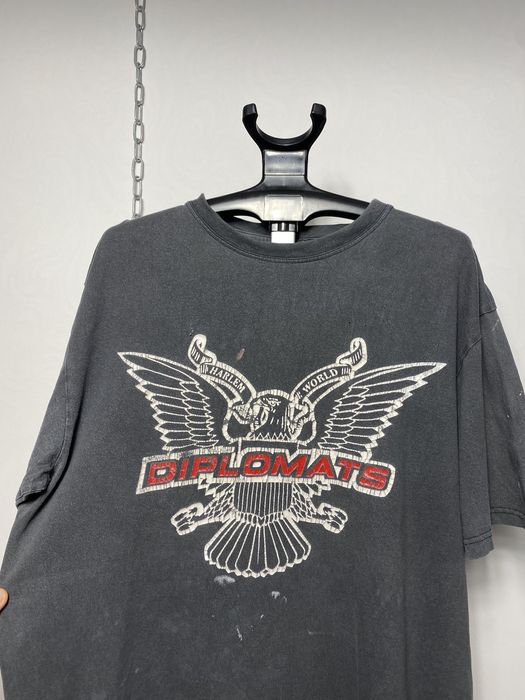Vintage RARE Vintage The Diplomats Logo Distressed Oversized T-Shirt ...