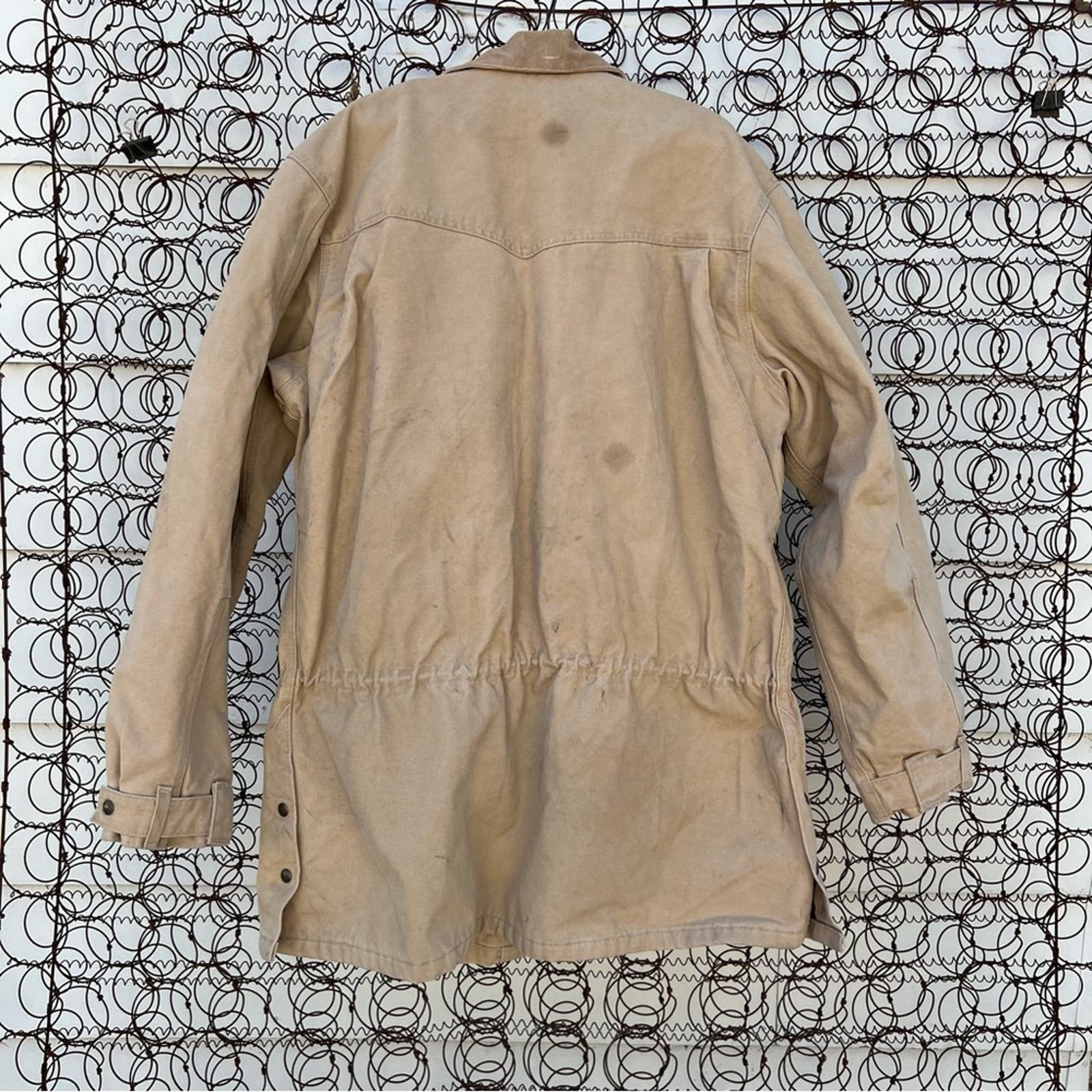 Carhartt Carhartt C52 Sandstone Duck Ranch Coat Blanket Lined XL Tall ...