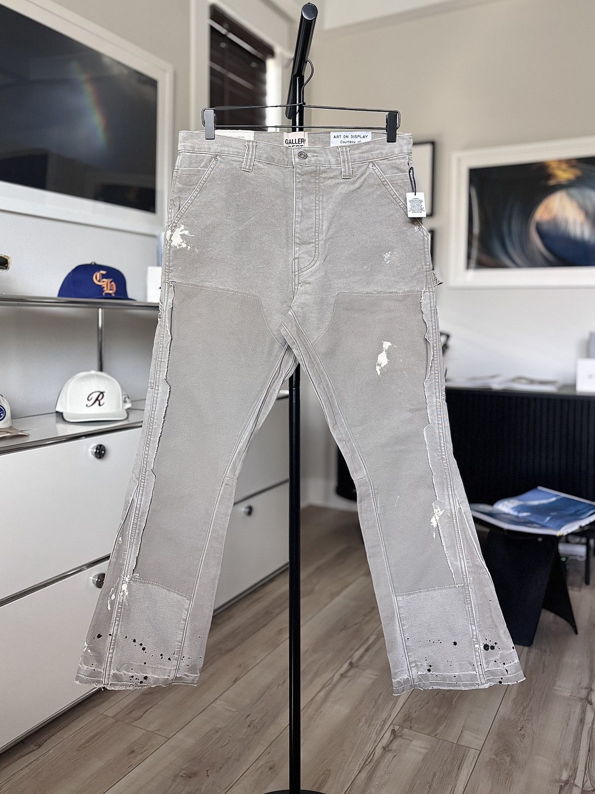 Gallery Dept. 32 PAINTER CEMENT CARPENTER FLARE DENIM PANTS | Grailed
