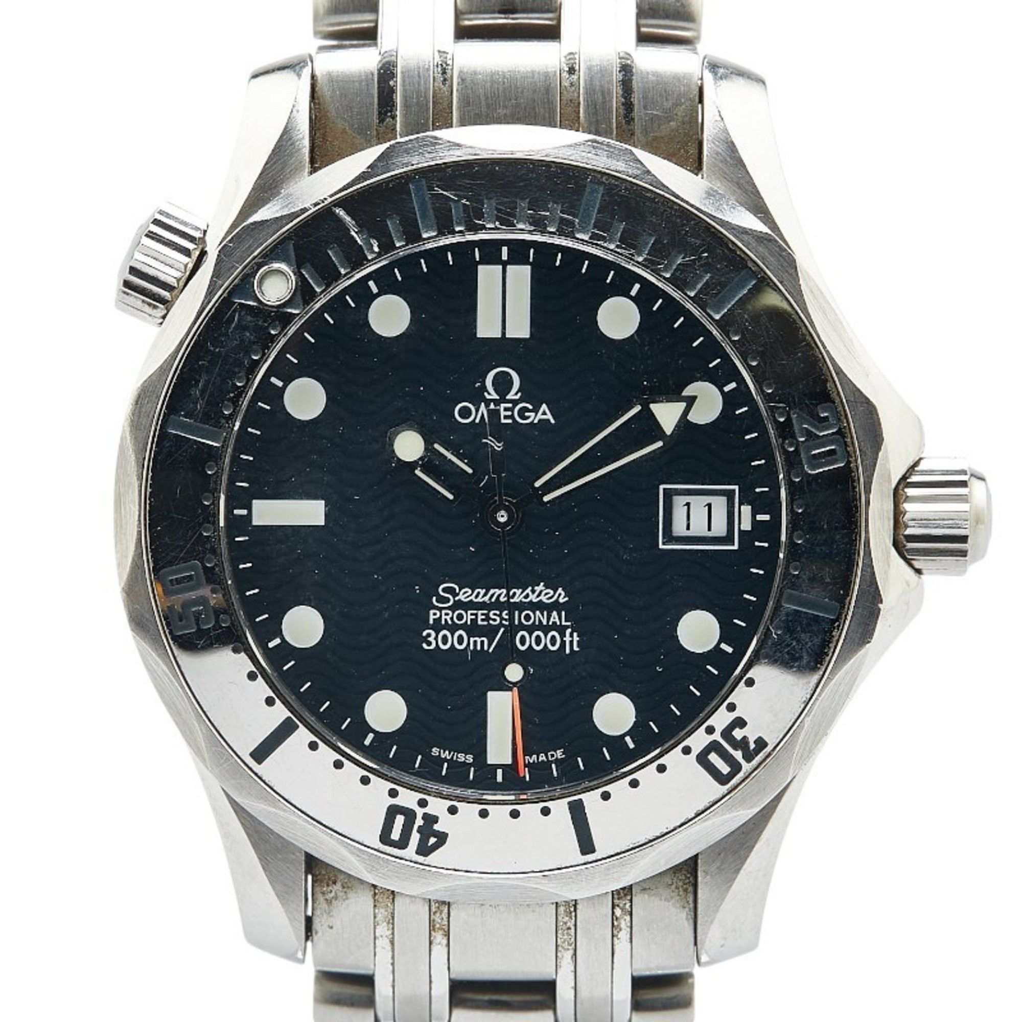 Omega OMEGA Seamaster 300 Professional Watch 2542.80 Quartz Navy Dial ...