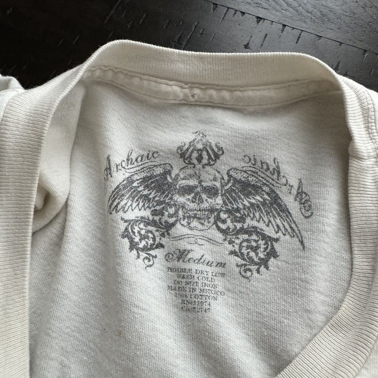 Vintage Crazy Y2K Cyber Goth Skulls Affliction Style Archaic Tee | Grailed