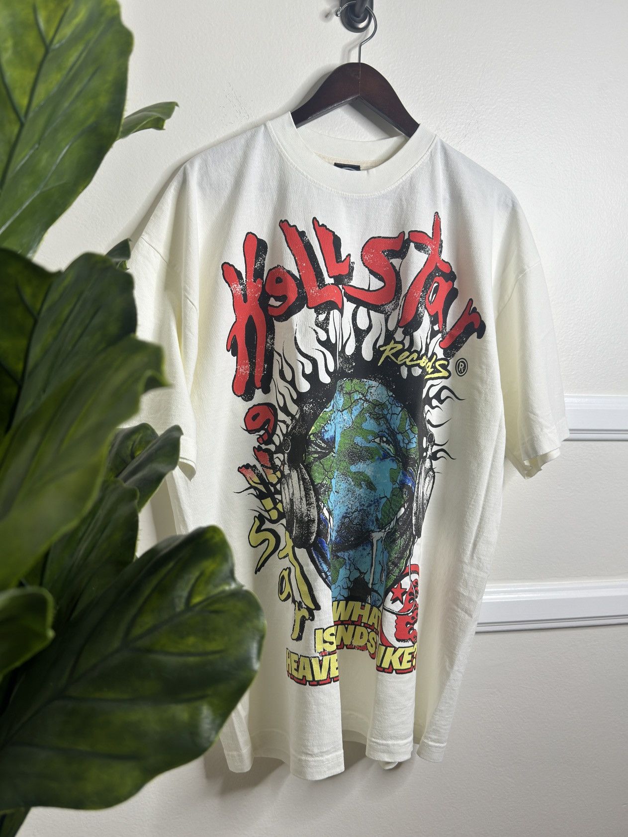 HELLSTAR Hellstar Studios Heaven on Earth Tee Off White | Grailed