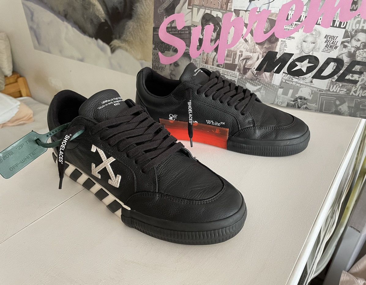 Off-White Off-White Virgil Abloh Low Vulcanized Sneakers Leather Shoes ...