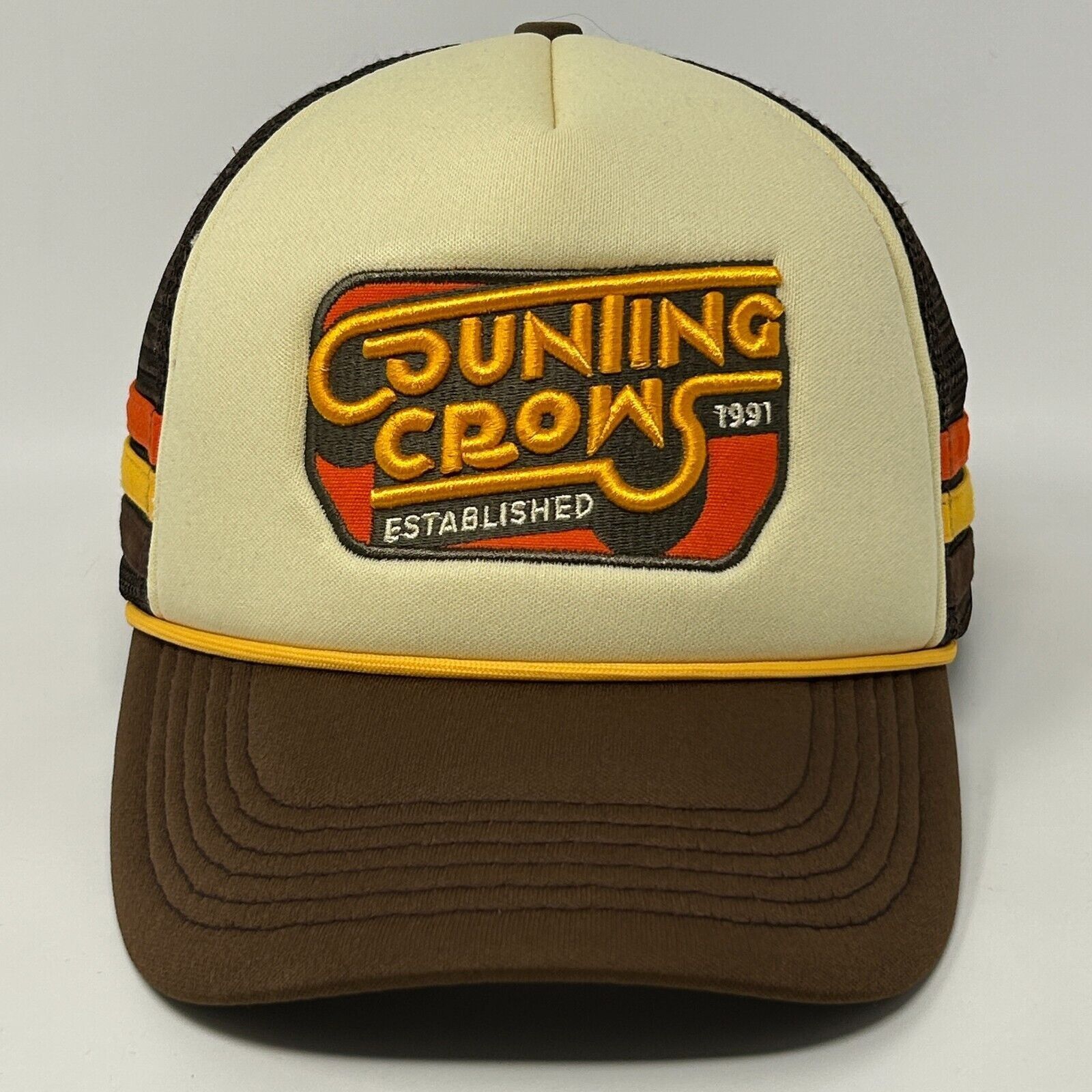 Other Counting Crows 3 Stripes Trucker Hat Baseball Cap Rope Cord | Grailed