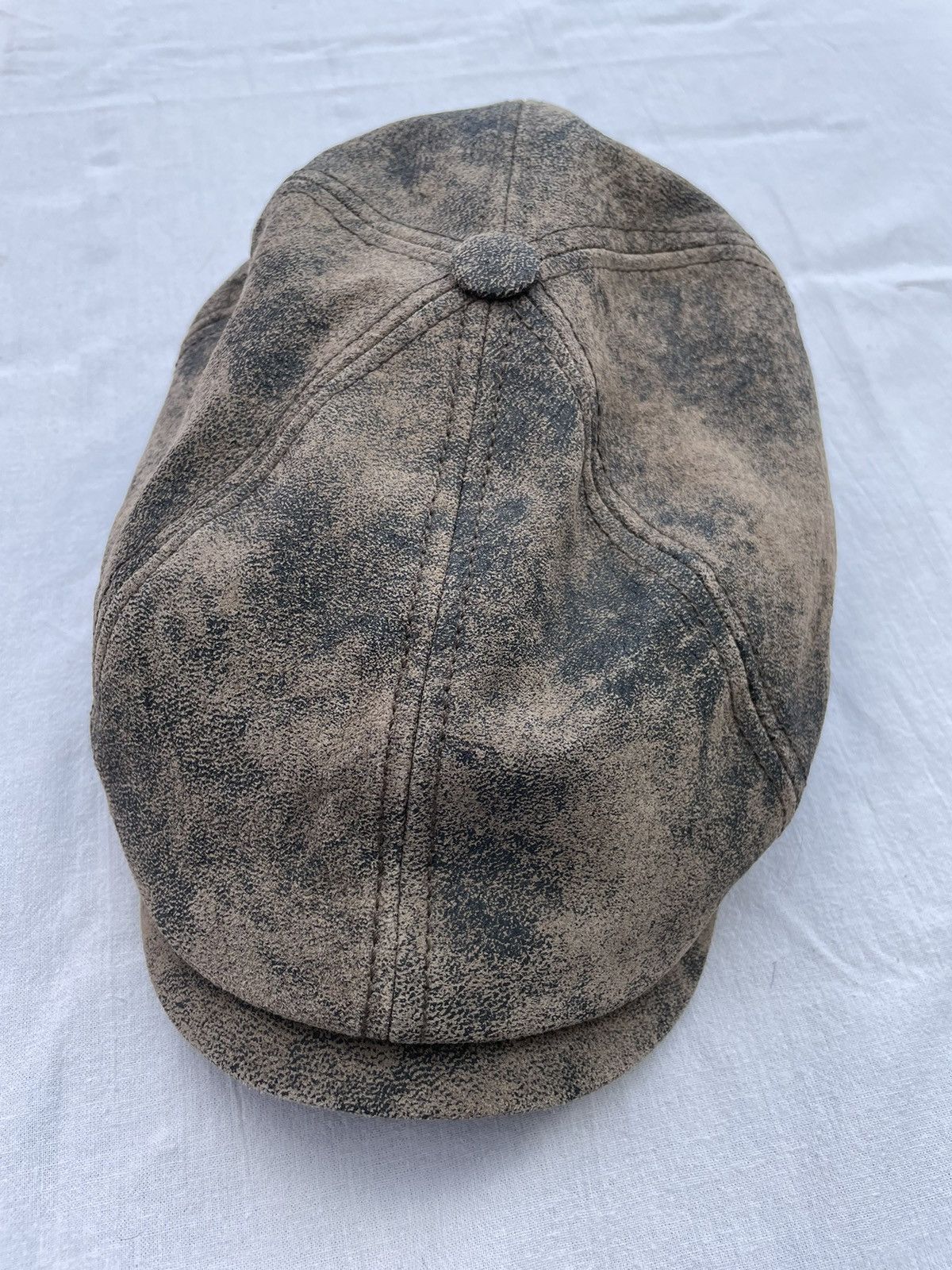 Genuine Leather × Stetson Stetson Leather Eight Blade Cap | Grailed