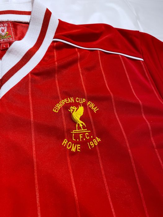 Vintage Liverpool FC European Cup Final ROME 1984 Soccer Jersey ftbl ...