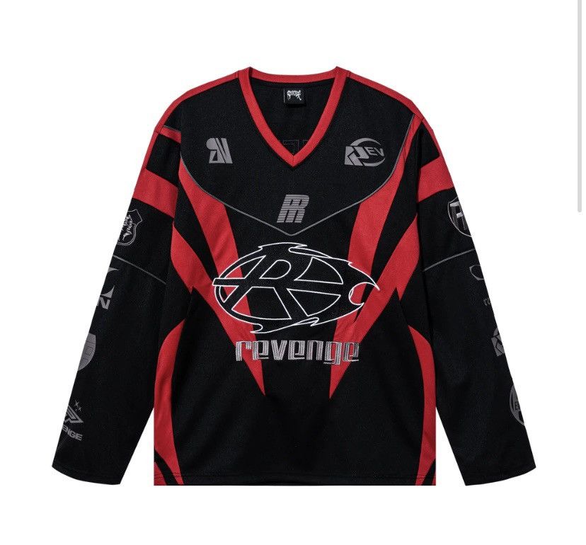 Revenge [BUNDLE] Revenge Racer Patch Jersey Set Black/Red Size XL | Grailed