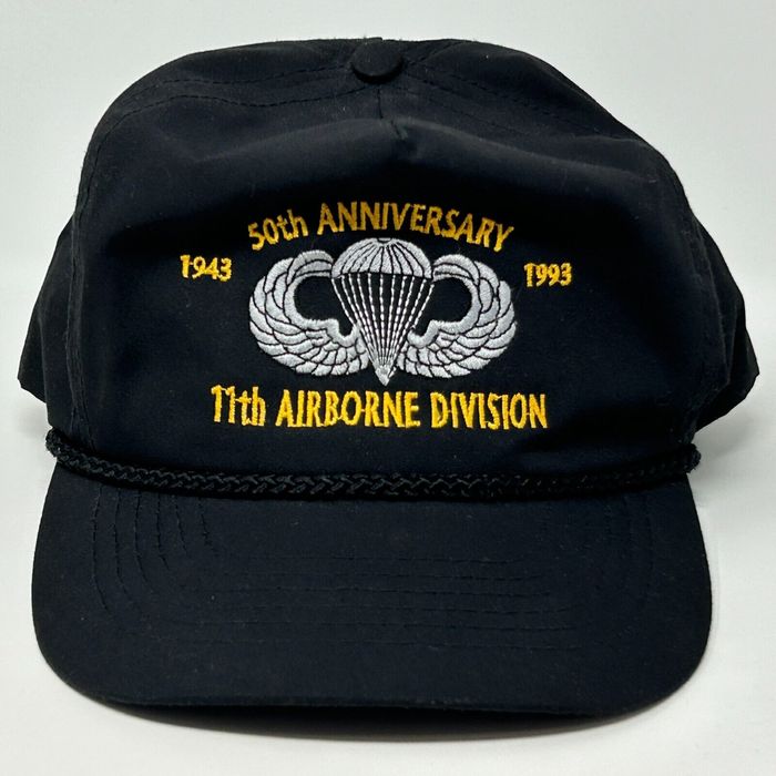 Otto 11th Airborne Division Vintage 90s Hat WWII Army Black Cap | Grailed